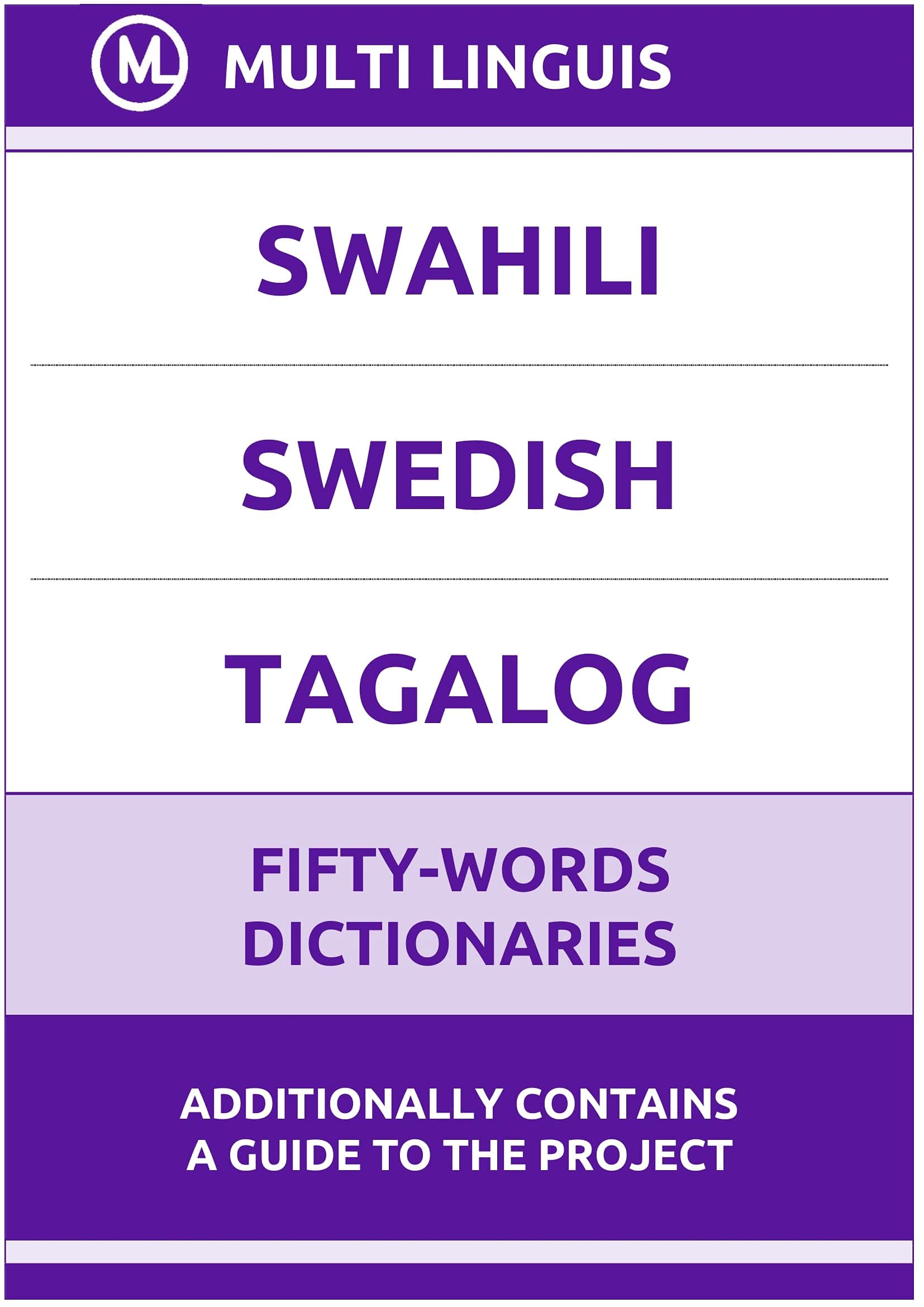 Swahili‚ Swedish‚ Tagalog Fifty-Words Dictionaries by Multi Linguis ...