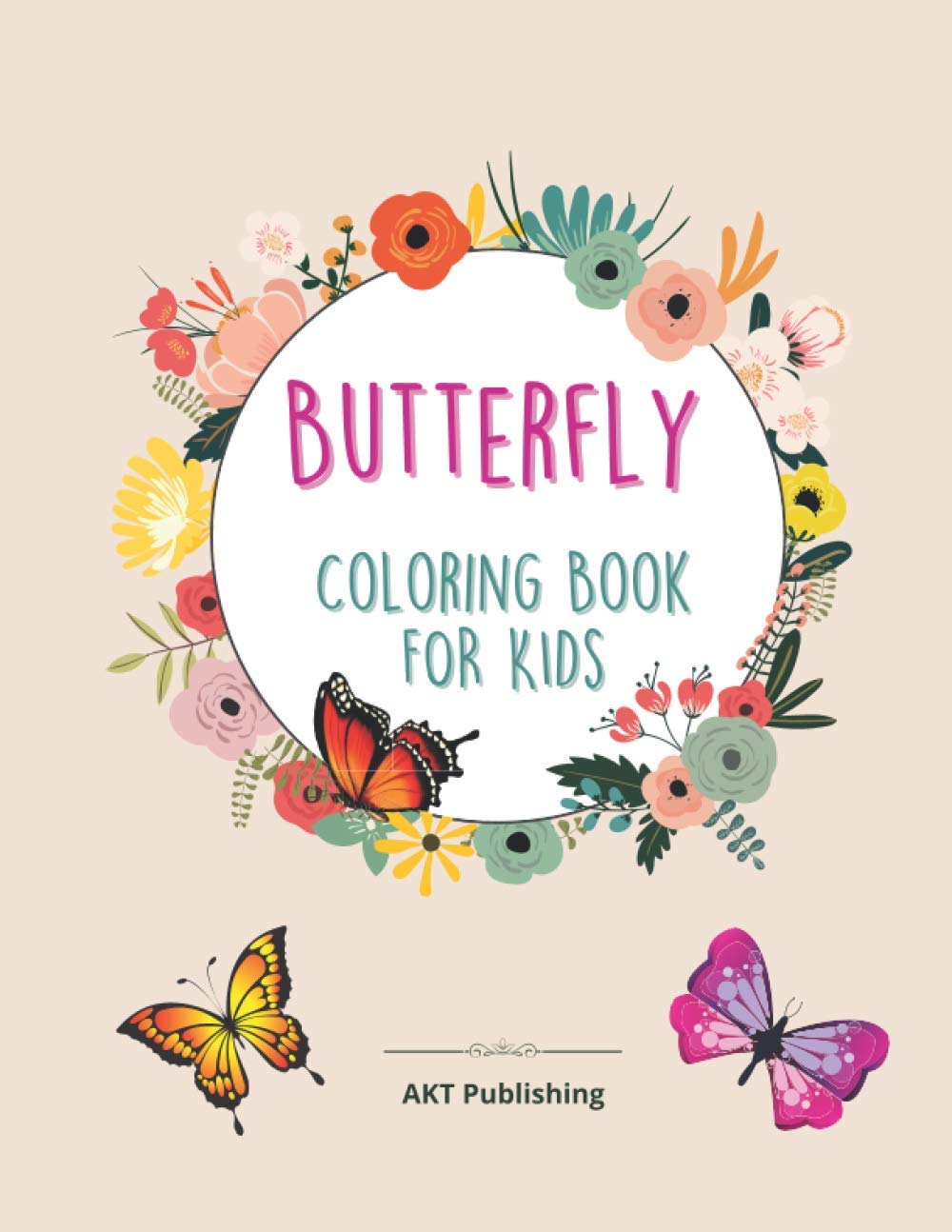 Butterfly Coloring Book For Kids: 50 completely unique butterfly ...