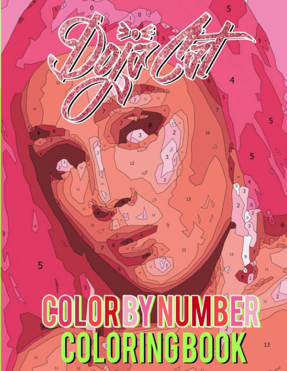 Doja Cat Color By Number: Famous American Rapper Singer Illustration ...