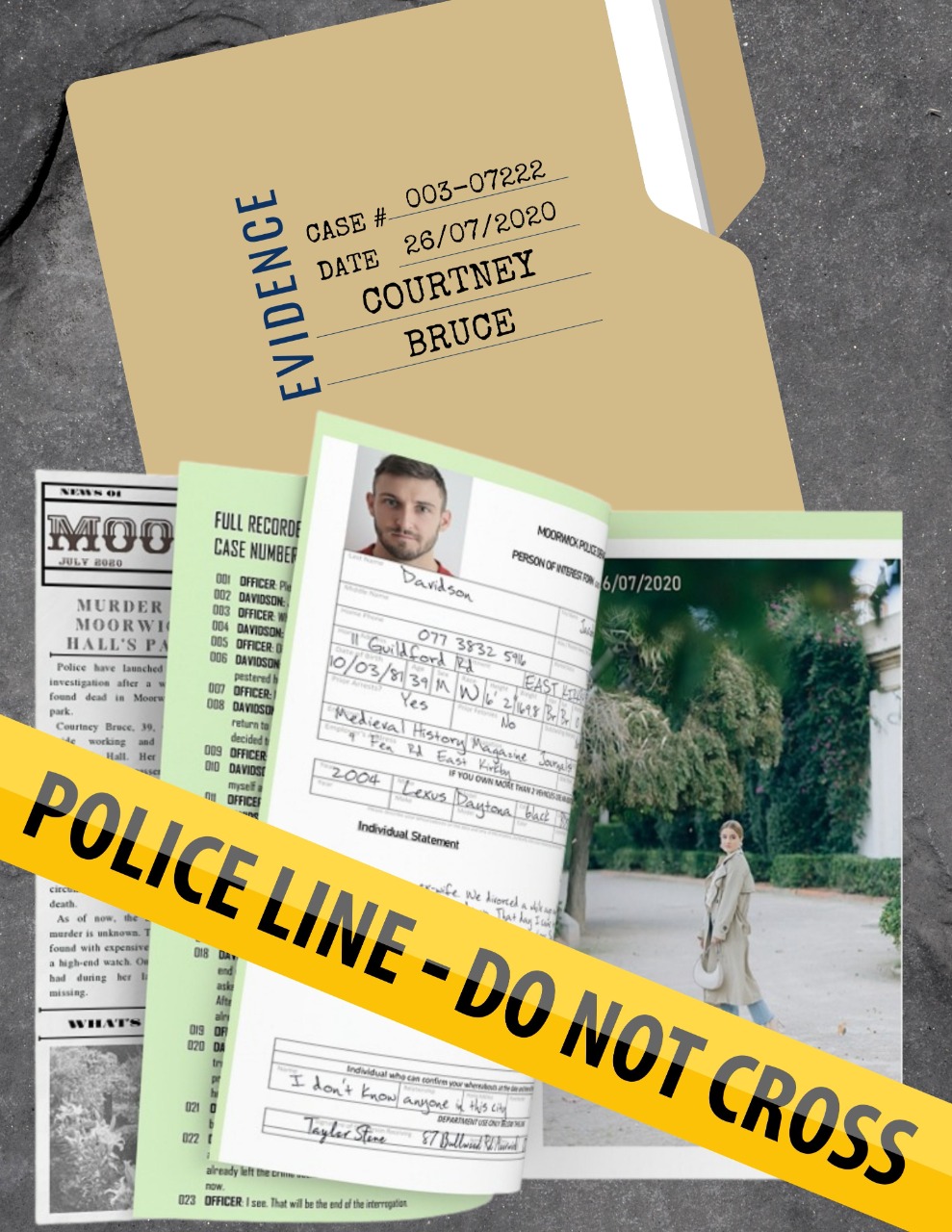 Unsolved Case Files for You to Solve - COURTNEY BRUCE: Detective Game ...