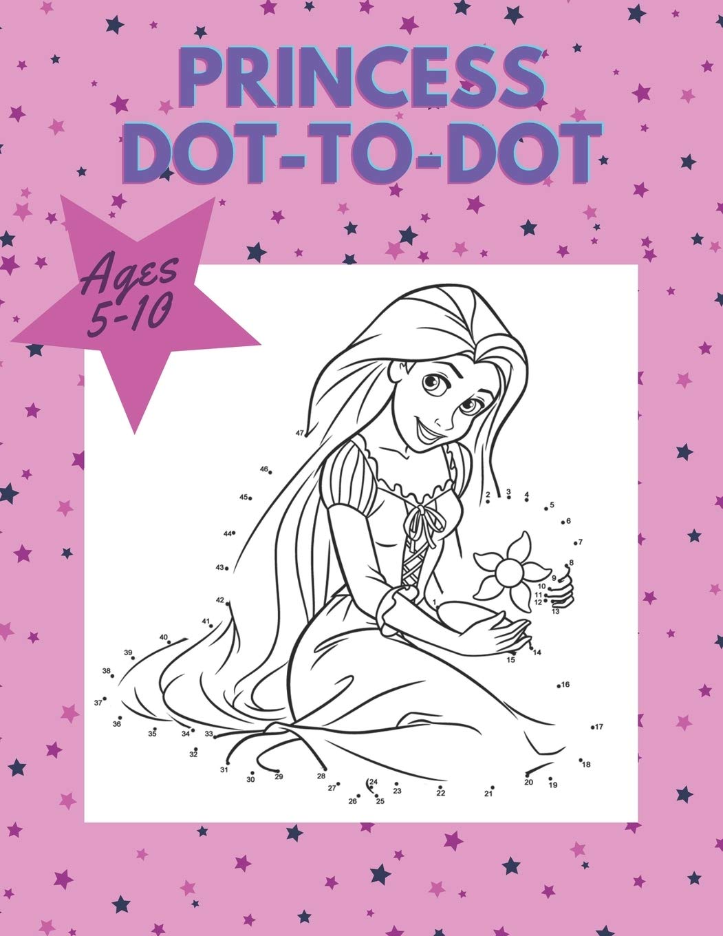 Princess Dot To Dot: Numbers 1-50 Dot-to-Dot Workbook (50 illustrations ...