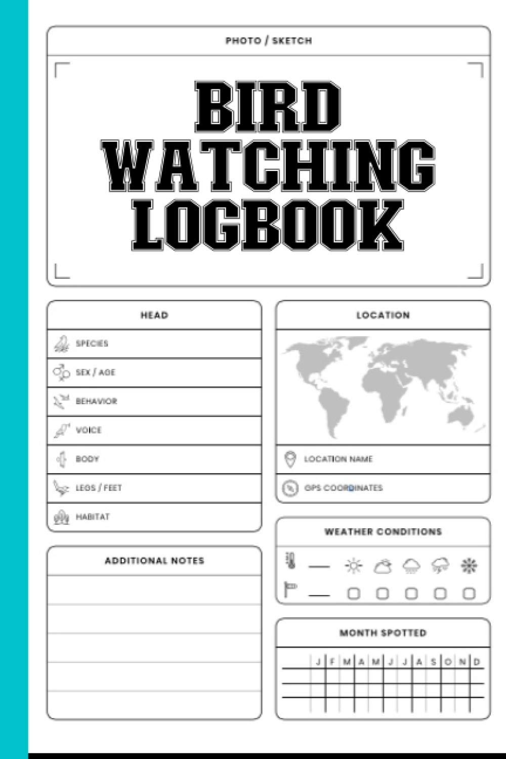 Bird Watching Log Book For Adults & Kids: Journal For Bird Watchers To ...