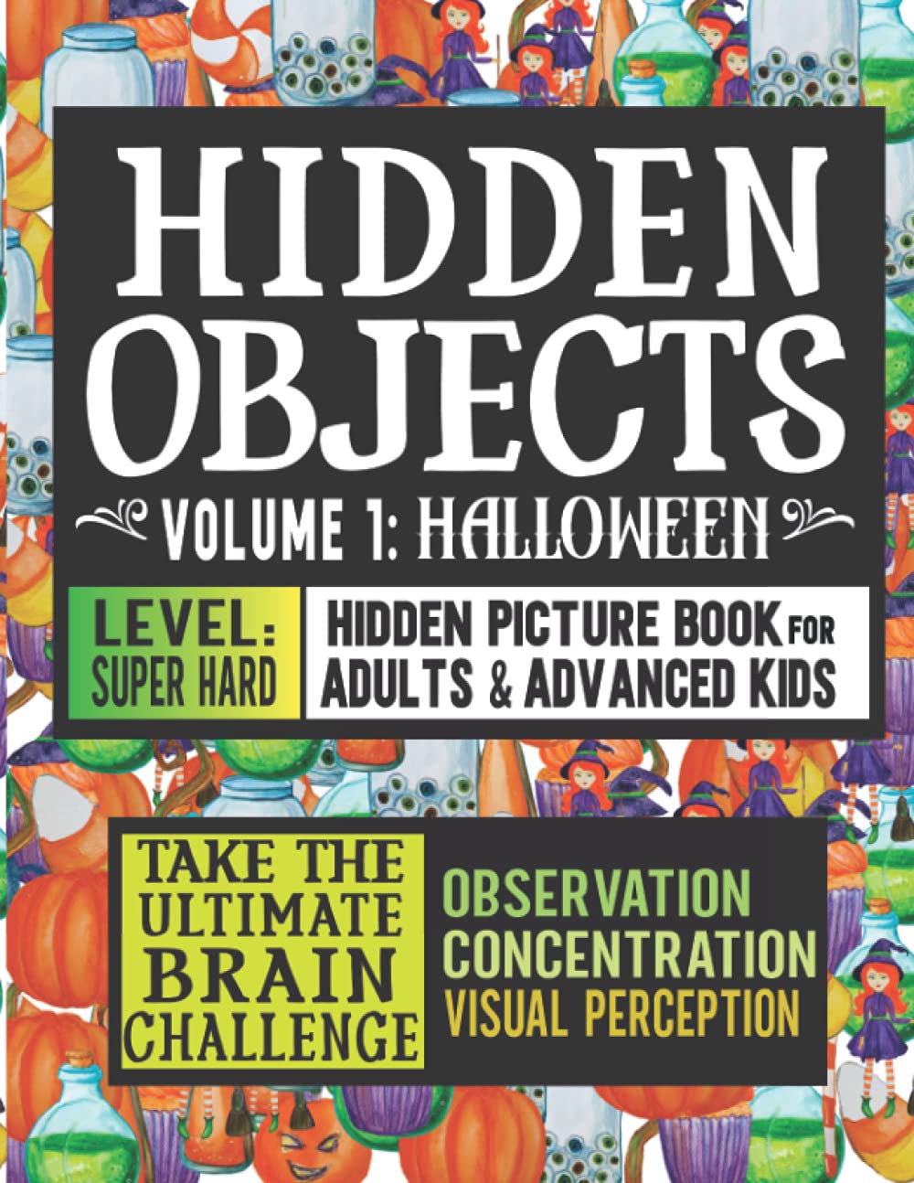 Hidden Objects Super Hard Hidden Picture Book for Adults: Where's the ...