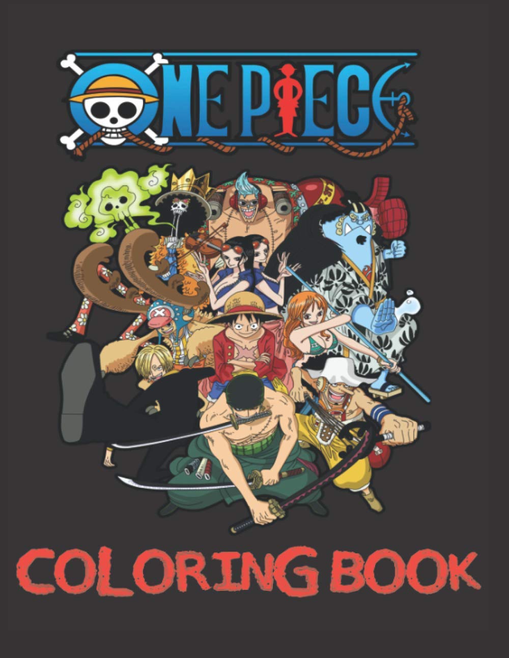 One Piece Coloring Book: 100+ High Quality Coloring Pages for Kids and ...