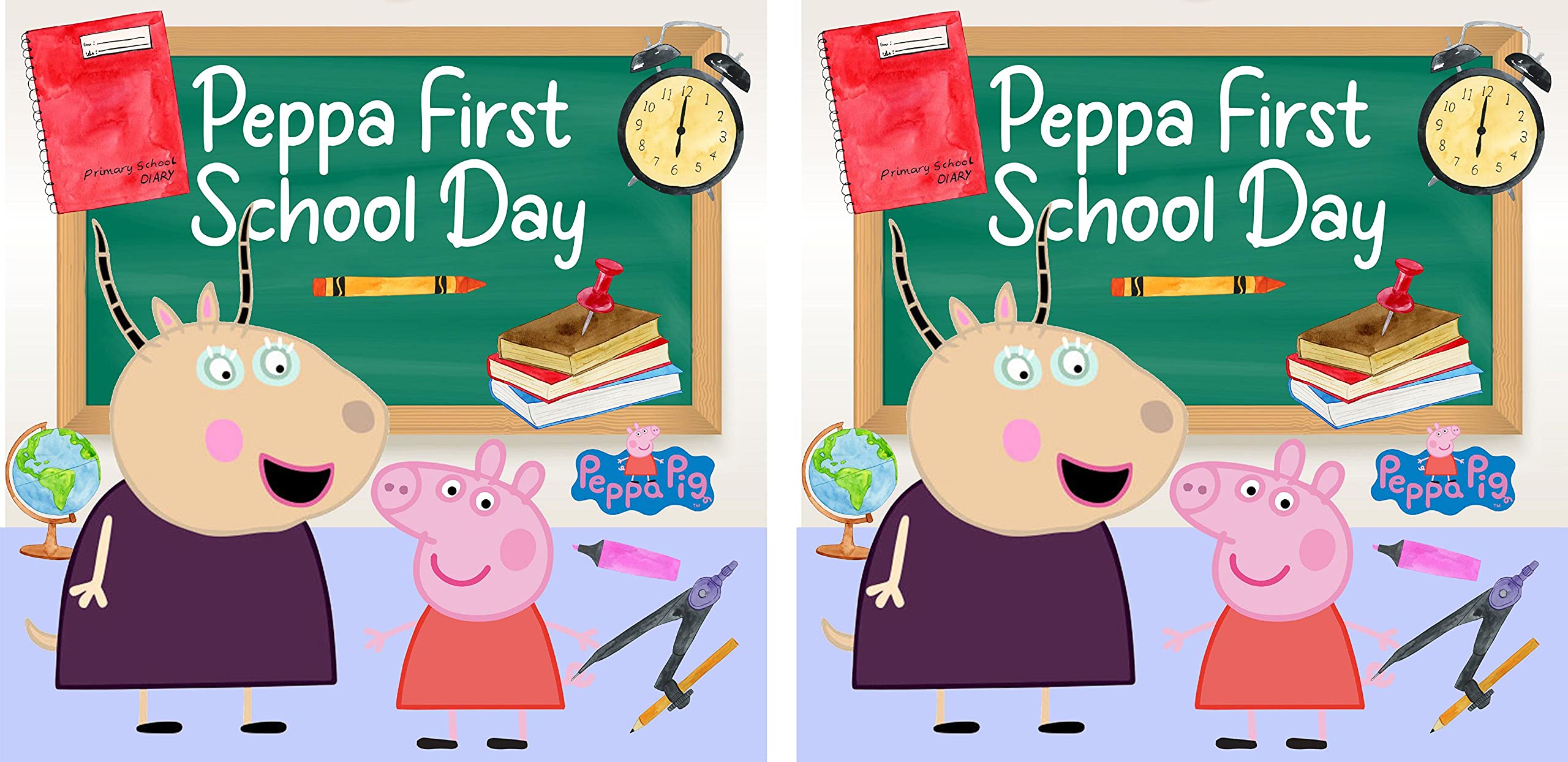 Peppa Pig School | Peppa Pig School bus | Peppa Pig School book | Peppa ...