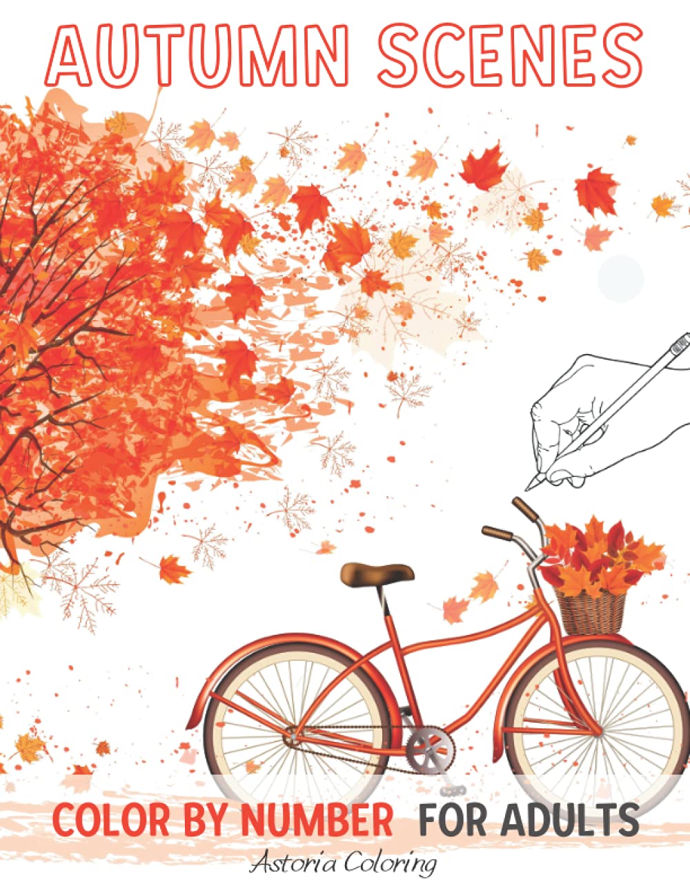 Autumn Scenes Color By Number Coloring Book for Adults: Amazing Single ...