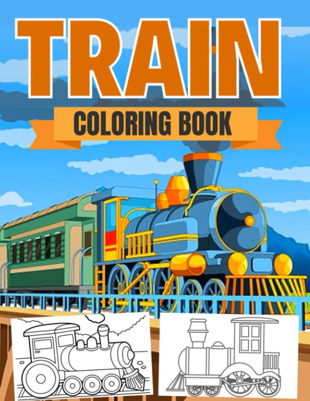 Train Coloring Book: Trains Colouring Books For Children Boys And Girls ...