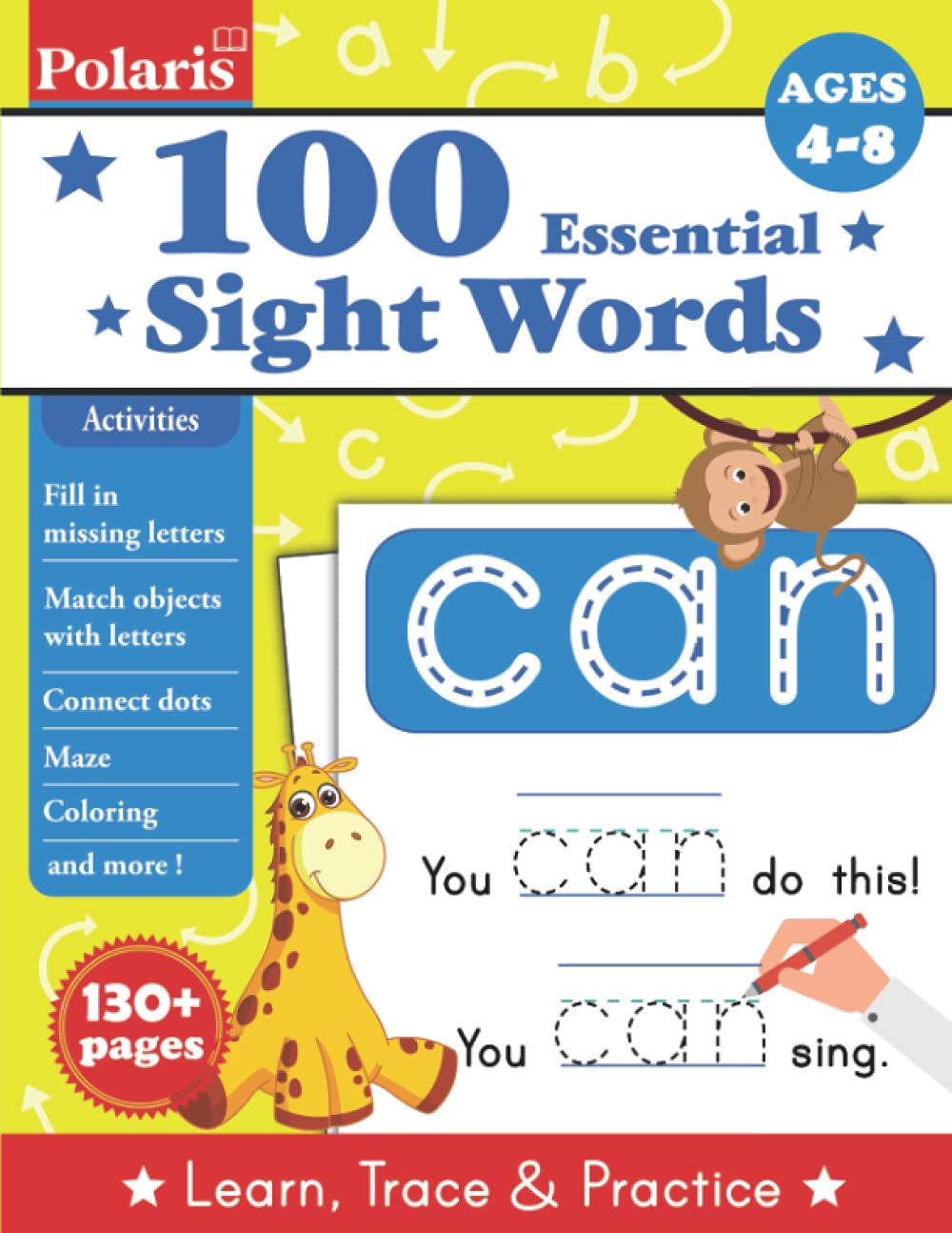 100 Essential Sight Words: Learn, Trace & Practice 100 High Frequency ...
