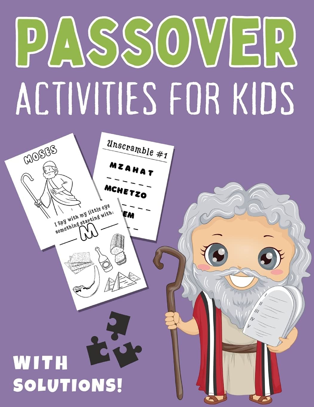 Passover Activities for Kids with Solutions!: Coloring Books, I Spy ...