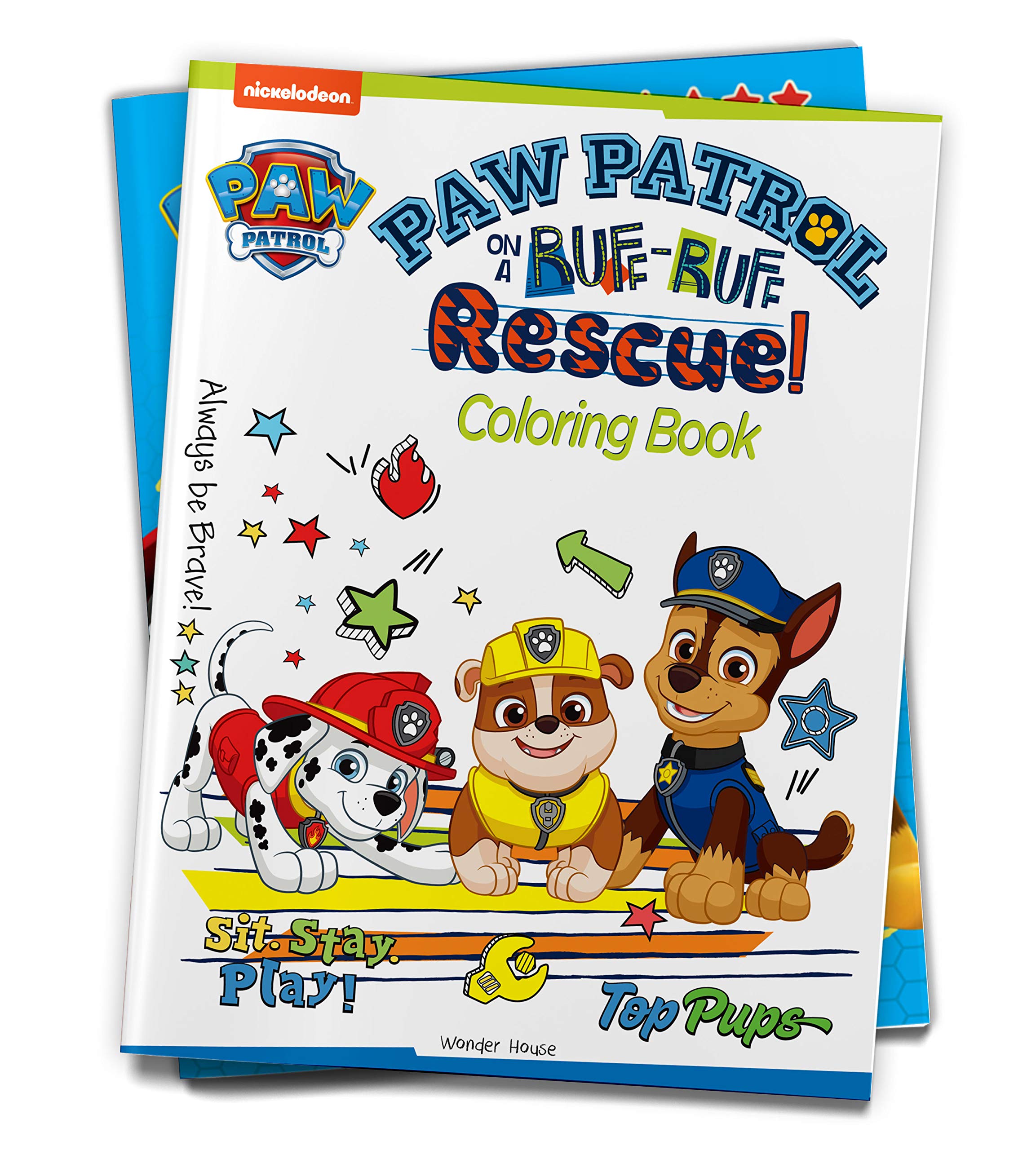 Paw Patrol On A Ruff-Ruff Rescue: Paw Patrol Coloring Book For Kids by ...