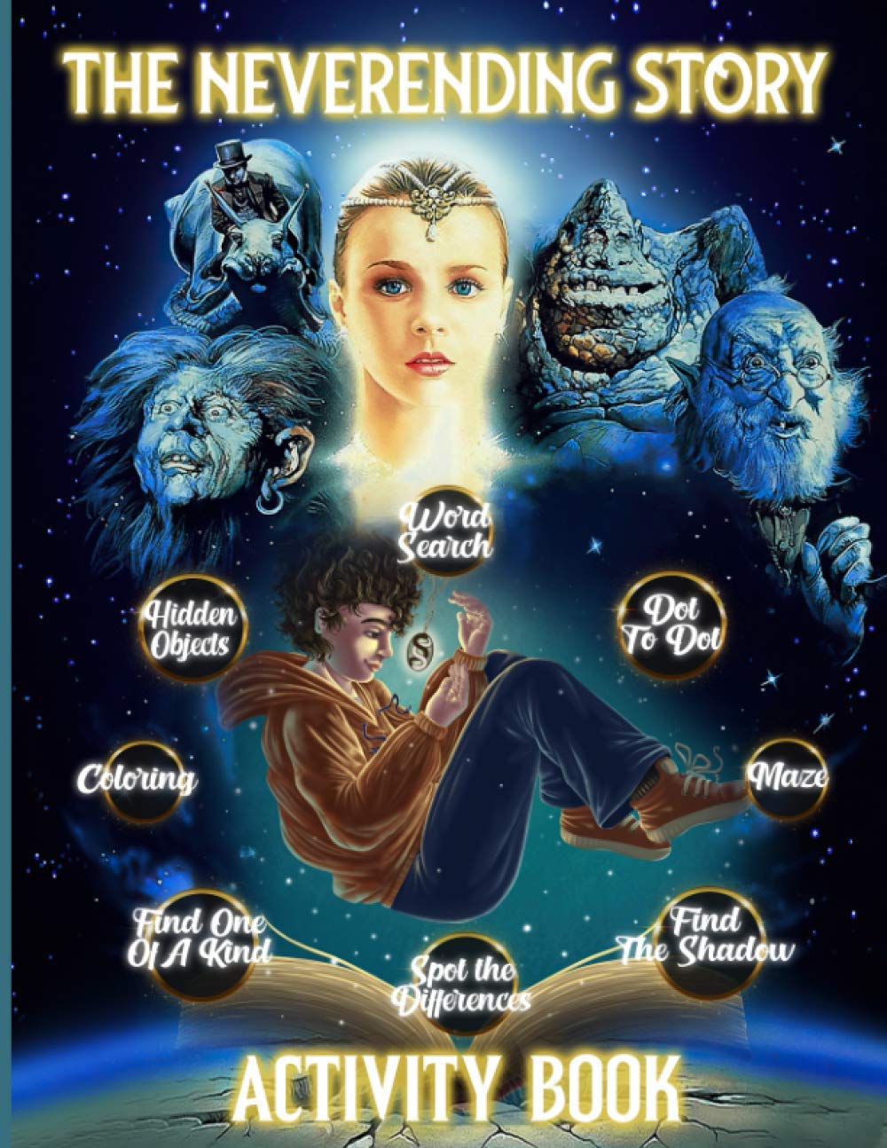 The Neverending Story Activity Book: Find Shadow, Word Search, Coloring ...