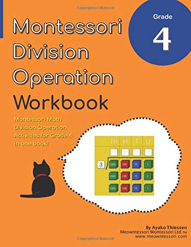 Grade 4 Montessori Math Division Operation Workbook: Montessori Stamp ...