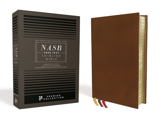 NASB, Thinline Bible, Premium Goatskin Leather, Brown, Premier ...