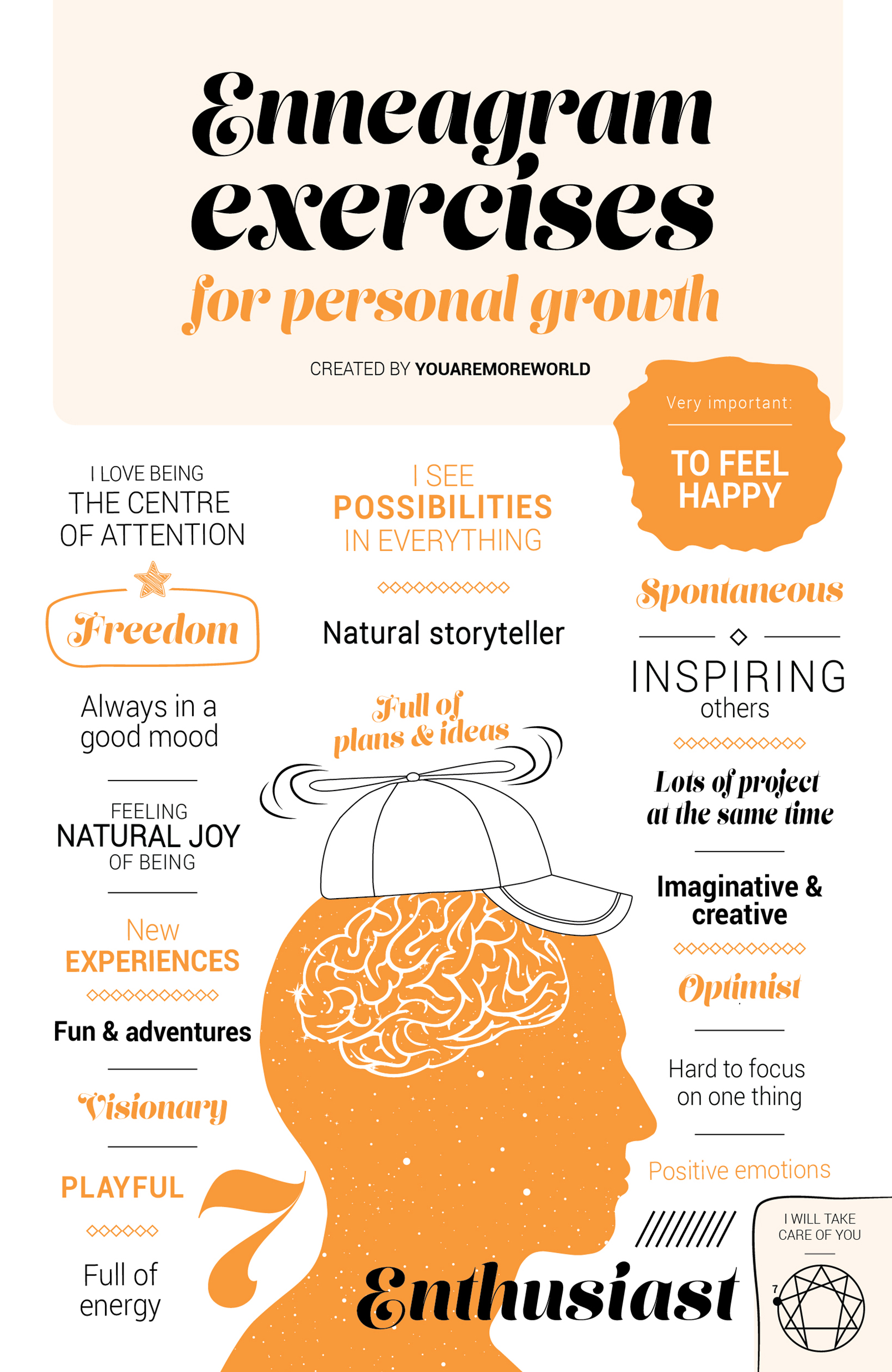 Enneagram exercises for personal growth: Type 7 - The Enthusiast by ...