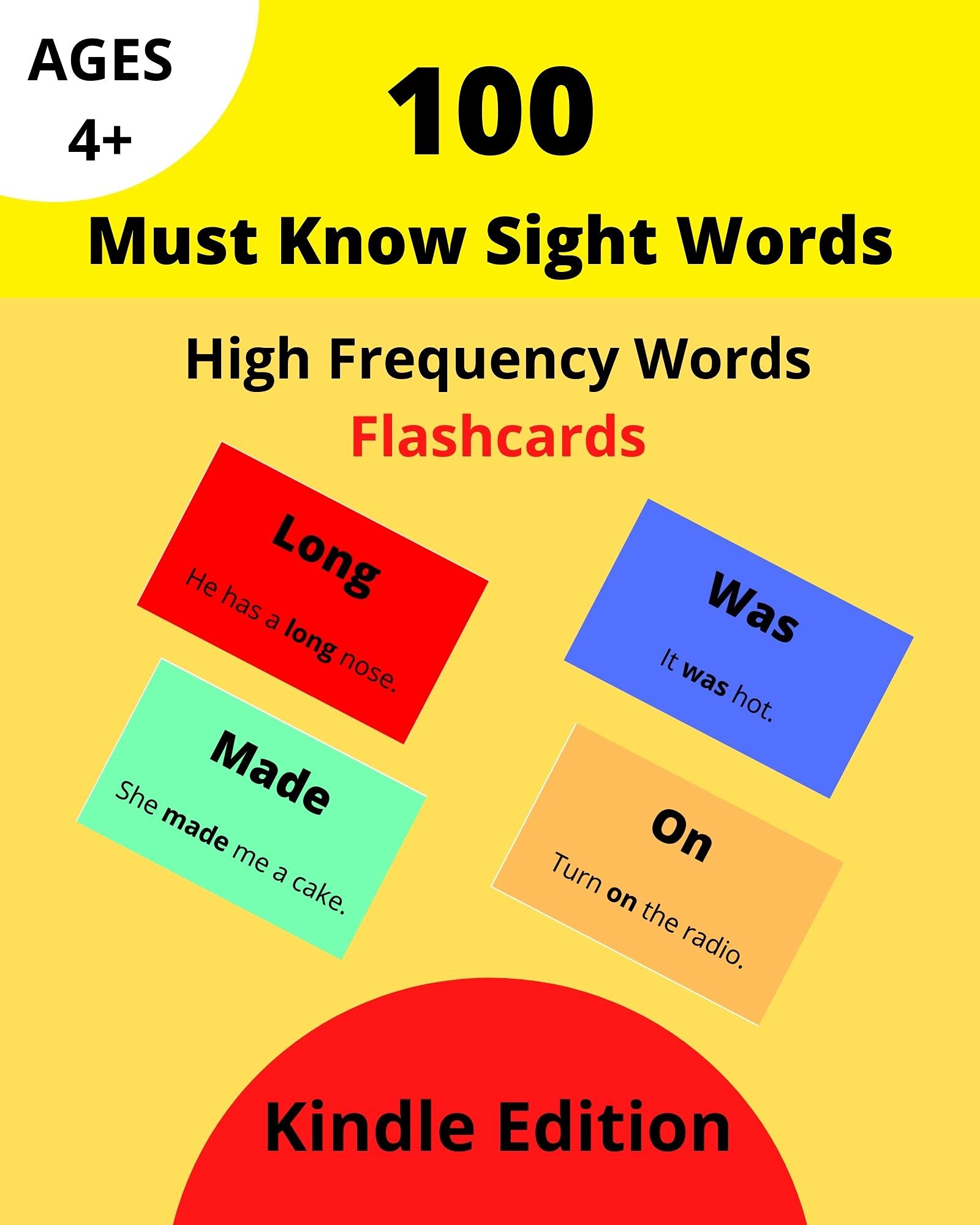 100 Must Know Sight Words: High Frequency Words Flashcards, Kindle ...