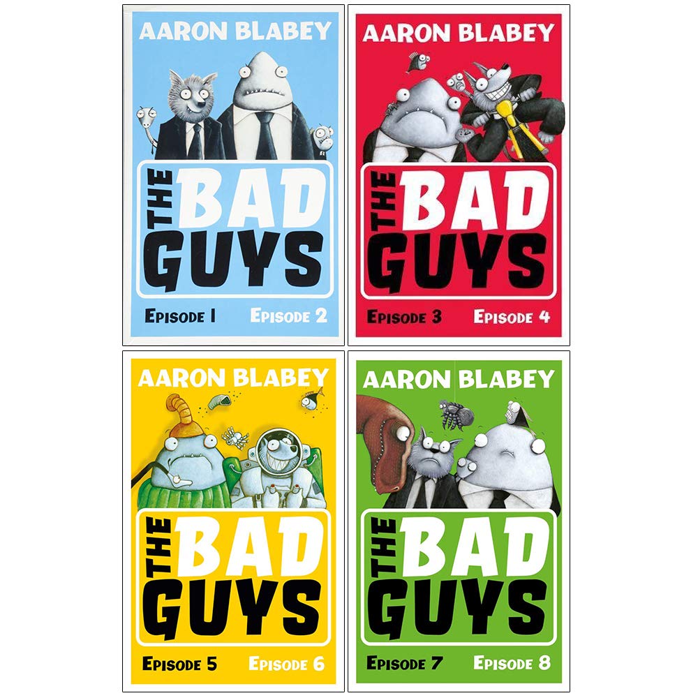 The Bad Guys Episodes 1-8 Collection 4 Books Set by Aaron Blabey by ...