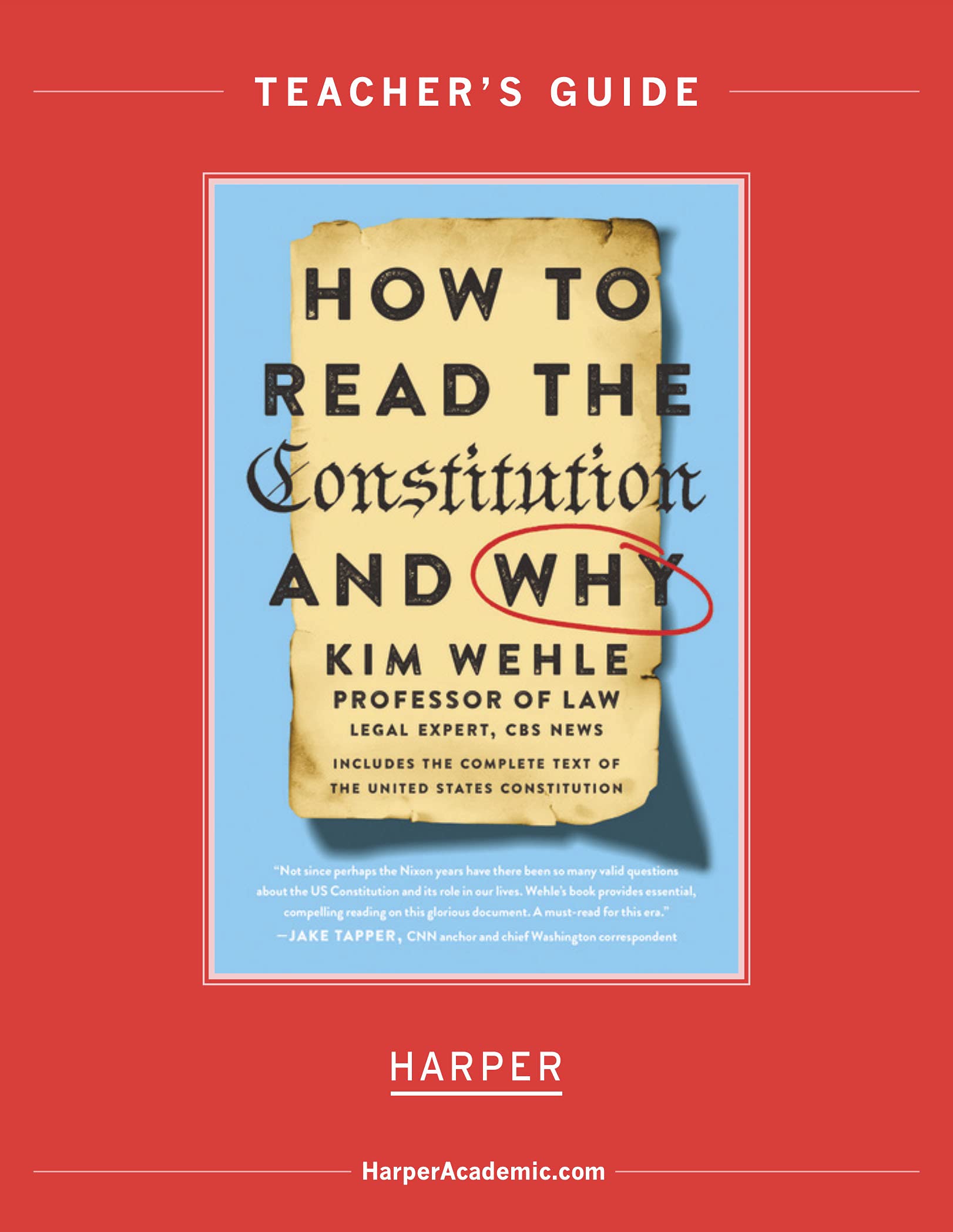 How to Read the Constitution--and Why Teaching Guide by Kim Wehle ...