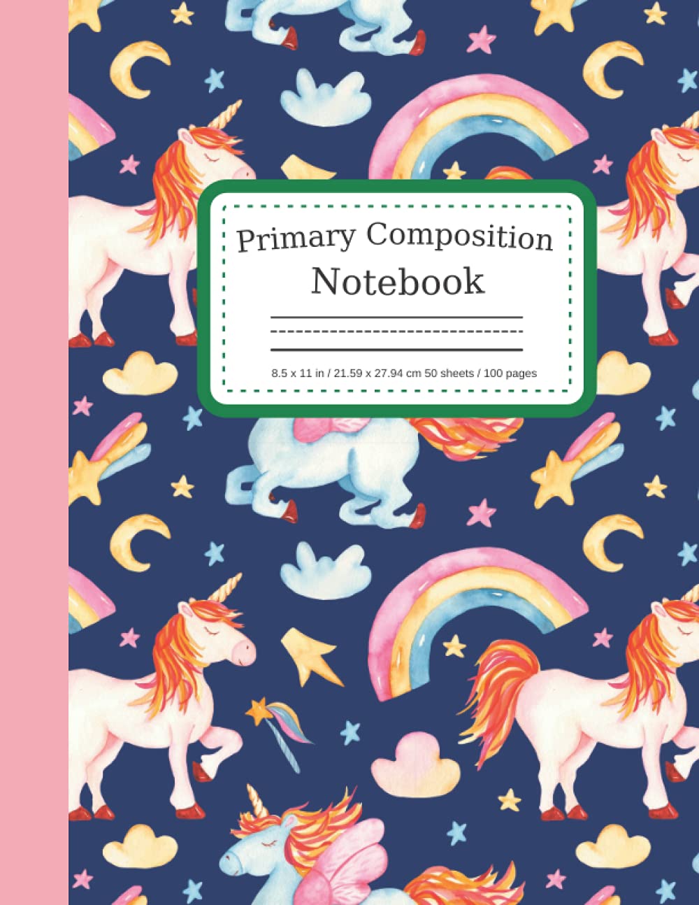 Primary Composition Notebook: Primary Story Journal with Picture Space and Dotted Midline ...