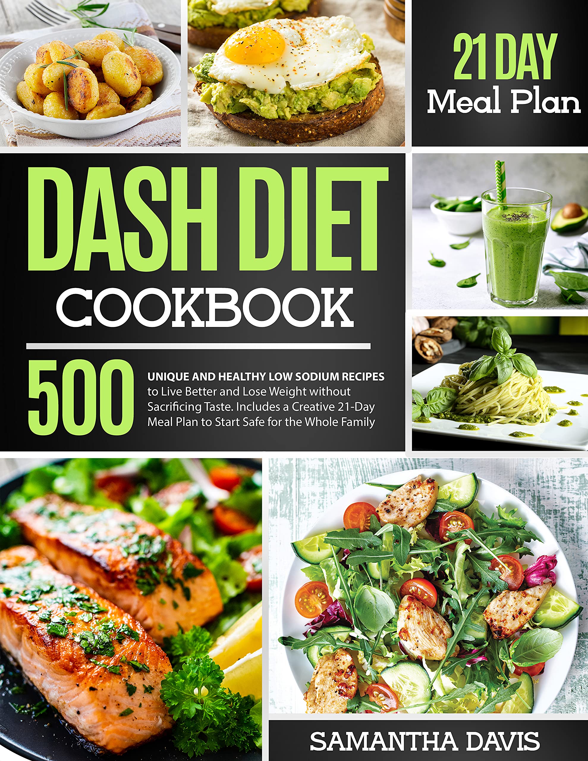 Dash Diet Cookbook 1000 Days Healthy Heart Recipes To Naturally Reduce