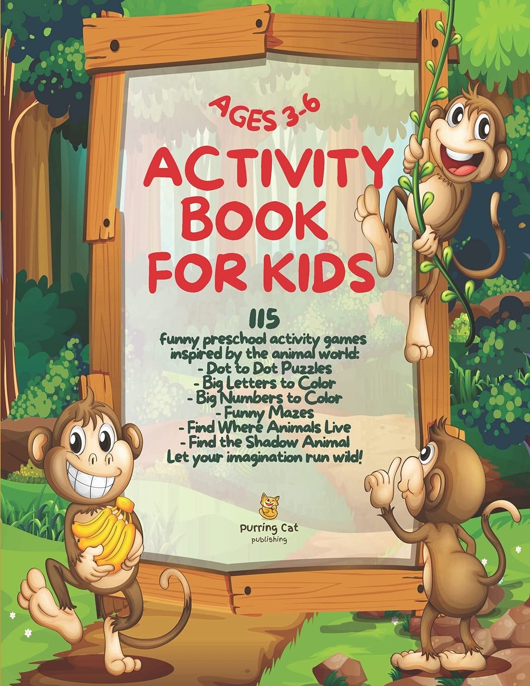 Activity Book for Kids Ages 3-6: 115 Funny Preschool Activity Games ...