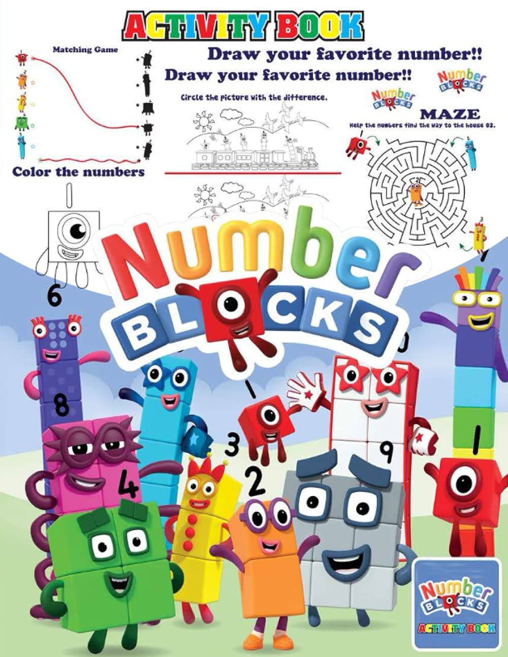 Numberblocks Activity Book: Include games, mazes, picture puzzles, find ...