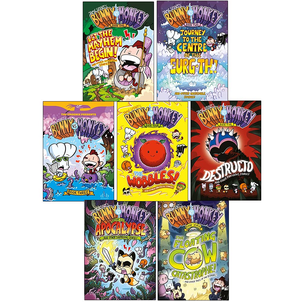 Bunny vs Monkey The Phoenix Presents Series Books 1 - 7 Collection Set ...