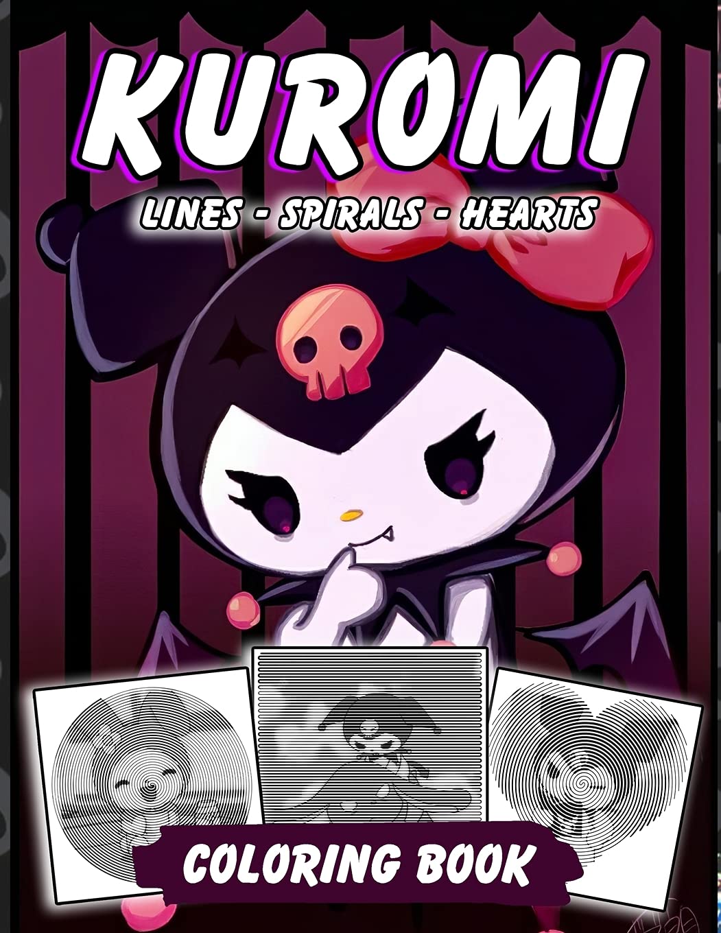 Kuromi Lines Spirals Hearts Coloring Book by Matthew McGovern | Goodreads
