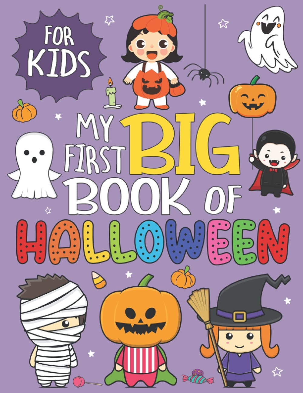My First Big Book Of Coloring Halloween: Simple And Easy Coloring Pages ...