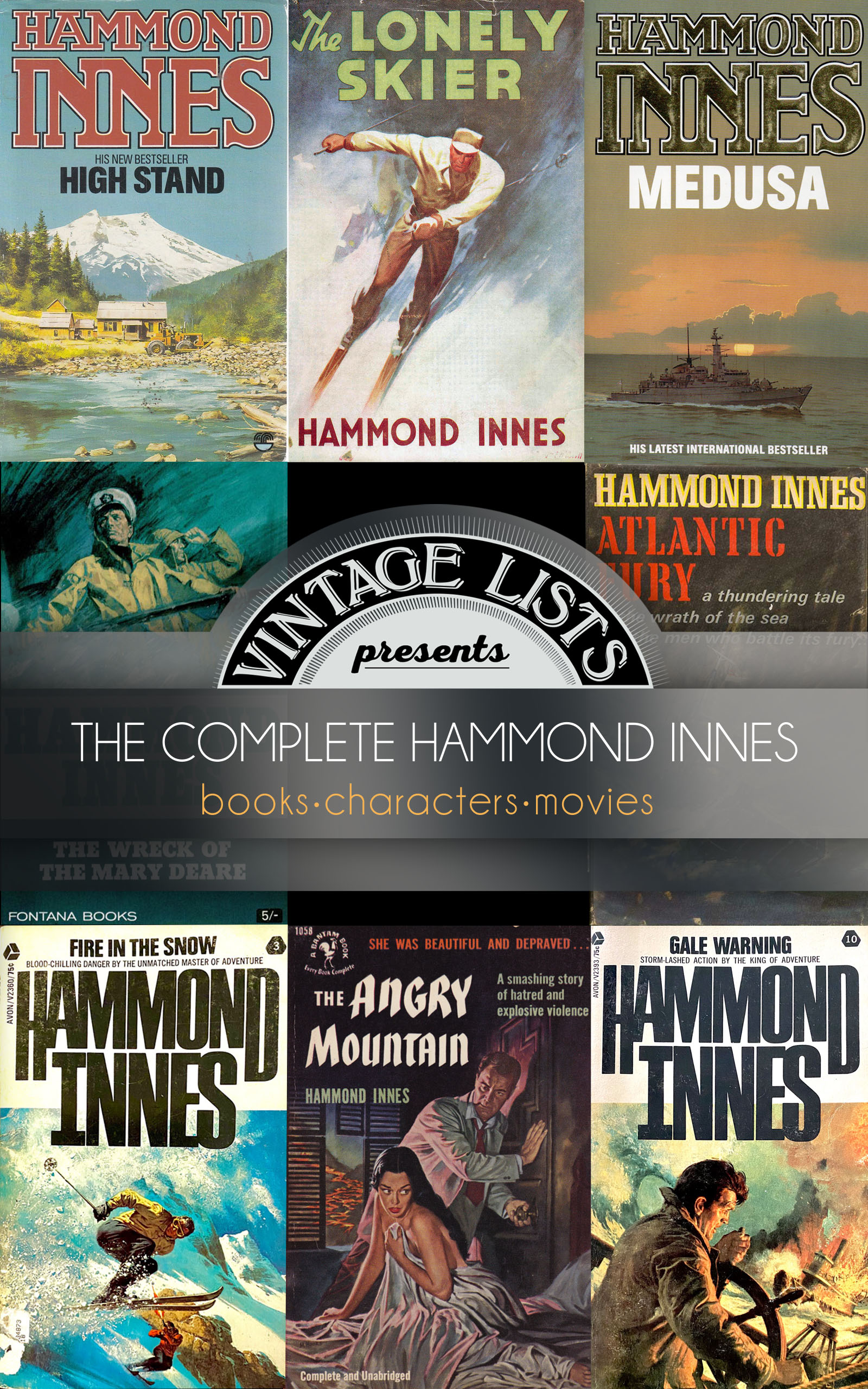The Complete Hammond Innes: Books, Characters. Movies. by Vintage Lists ...