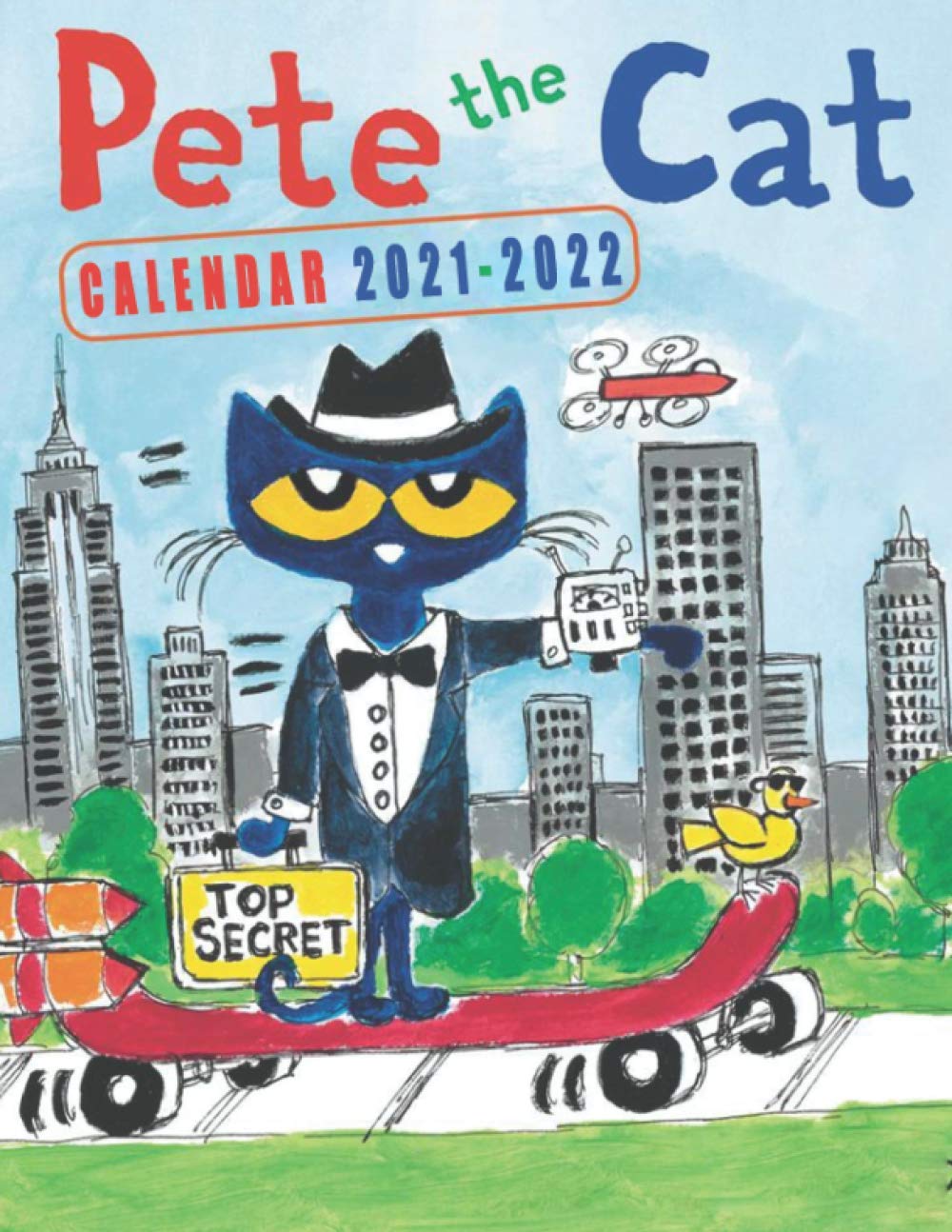 2022 Calendar: Pete the Cat 2021-2022 Cartoon Calendar - 18 months - 8 ...