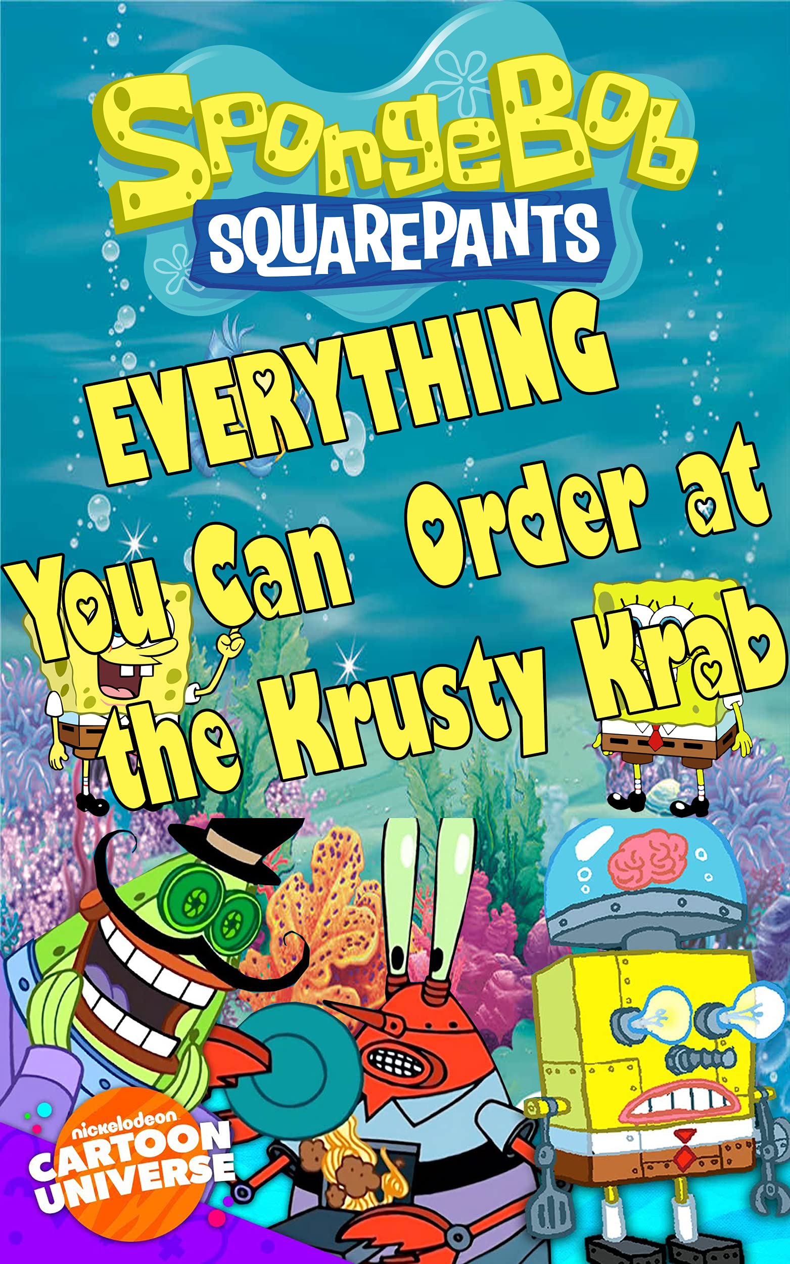 spongebob books for kids: EVERYTHING You Can Order at the Krusty Krab ...
