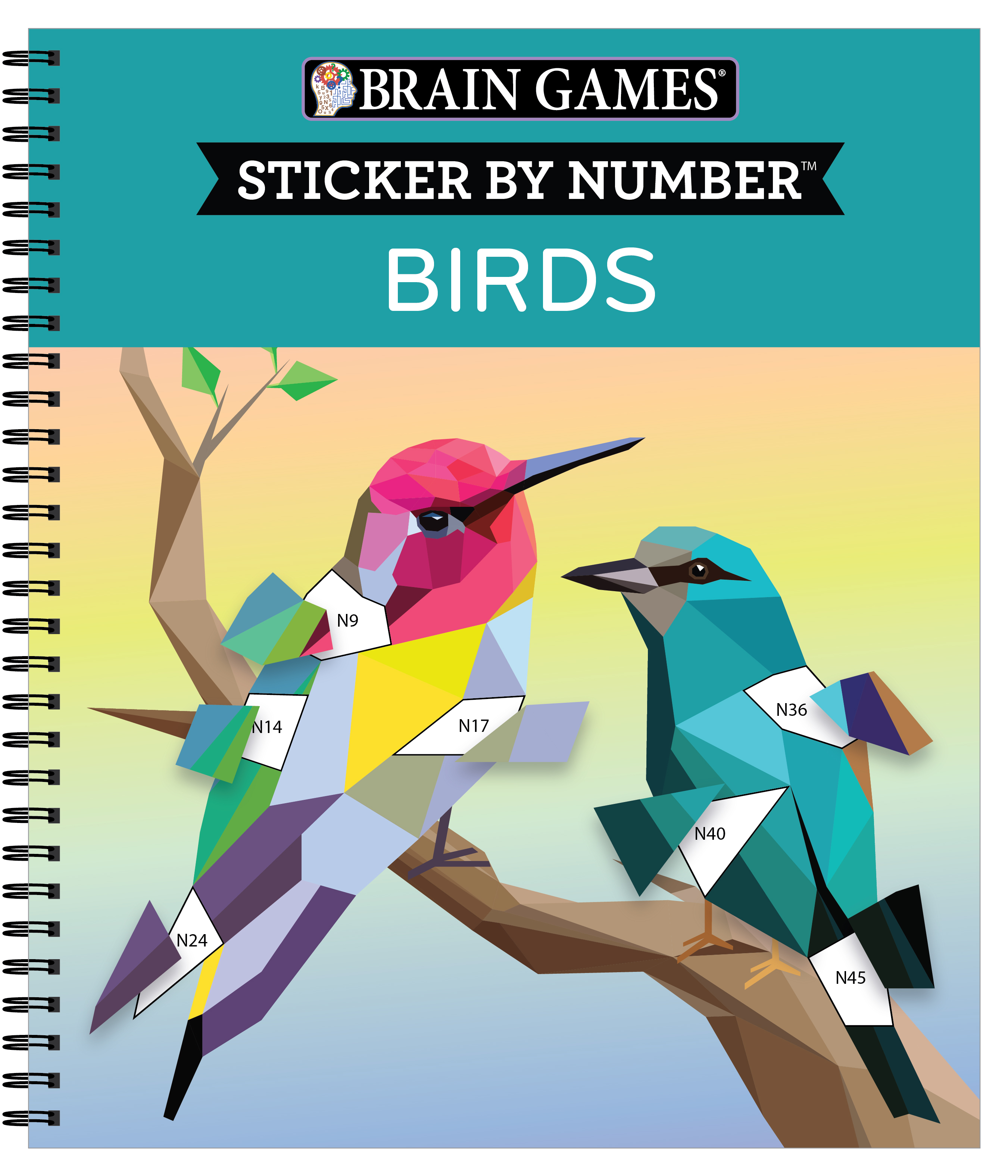 Brain Games - Sticker by Number: Birds by Publications International ...