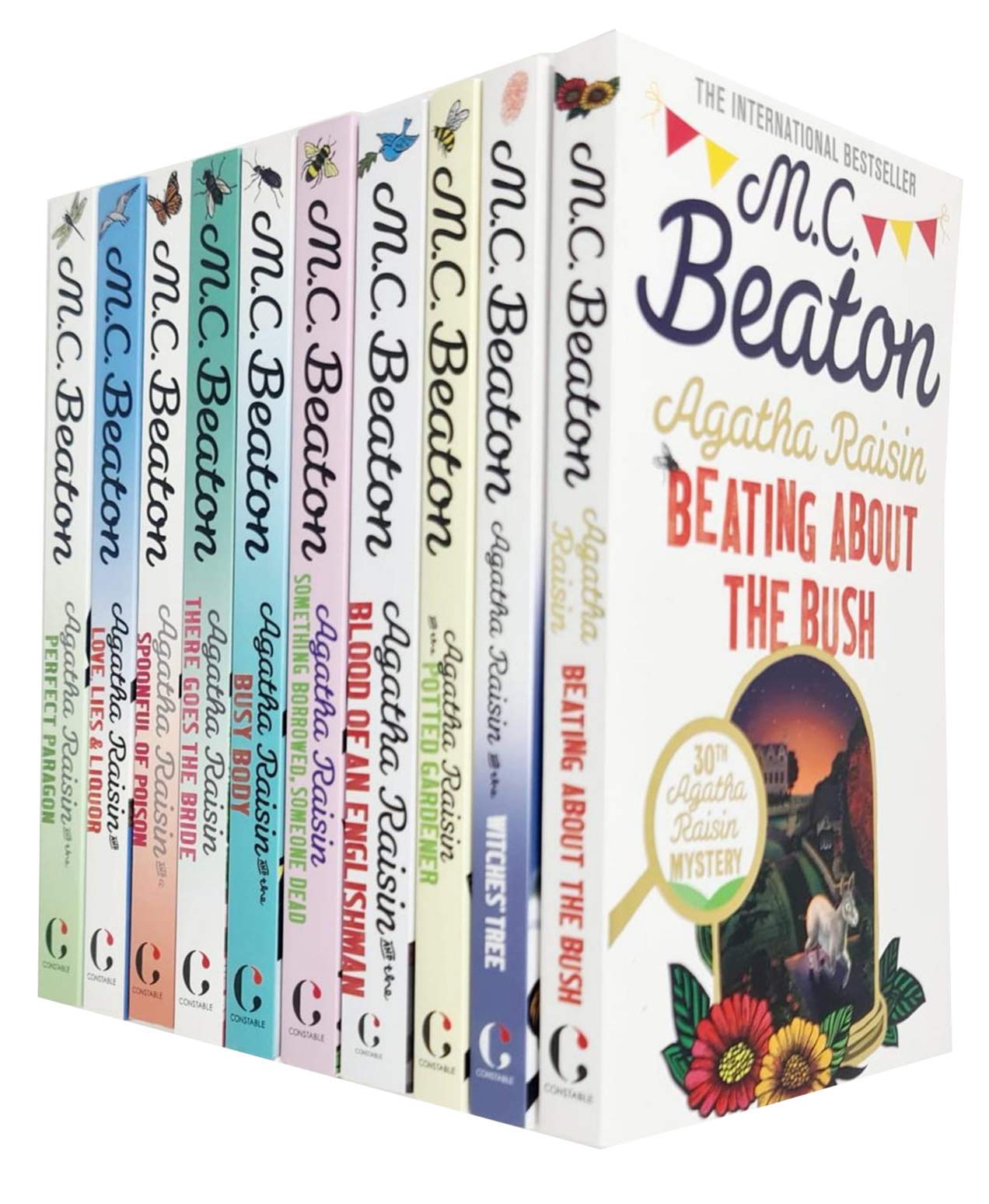 MC Beaton Agatha Raisin Series 10 Books Collection Set by M.C. Beaton ...