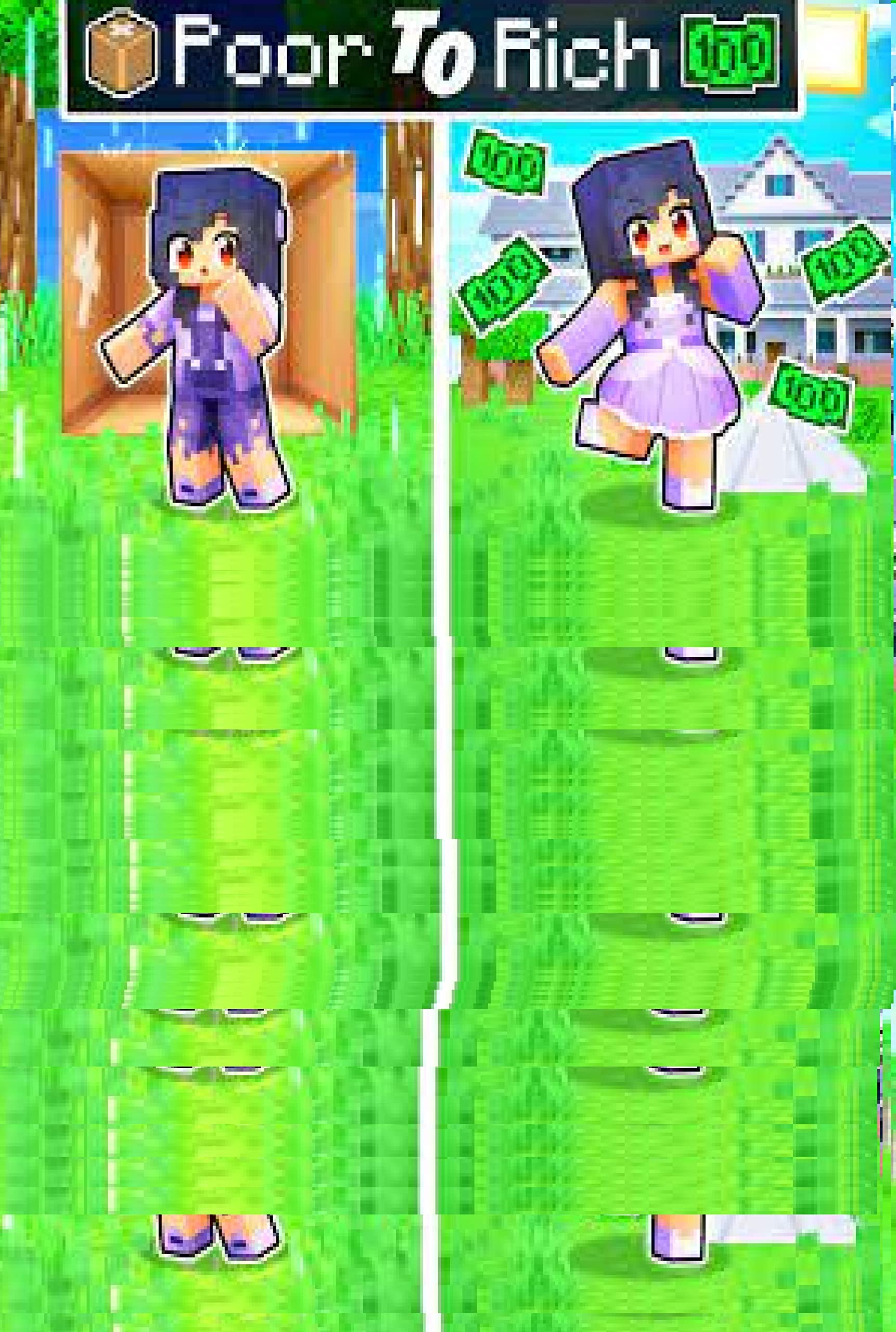 Aphmau's POOR To RICH Story In Minecraft, Minecraft family comic and ...