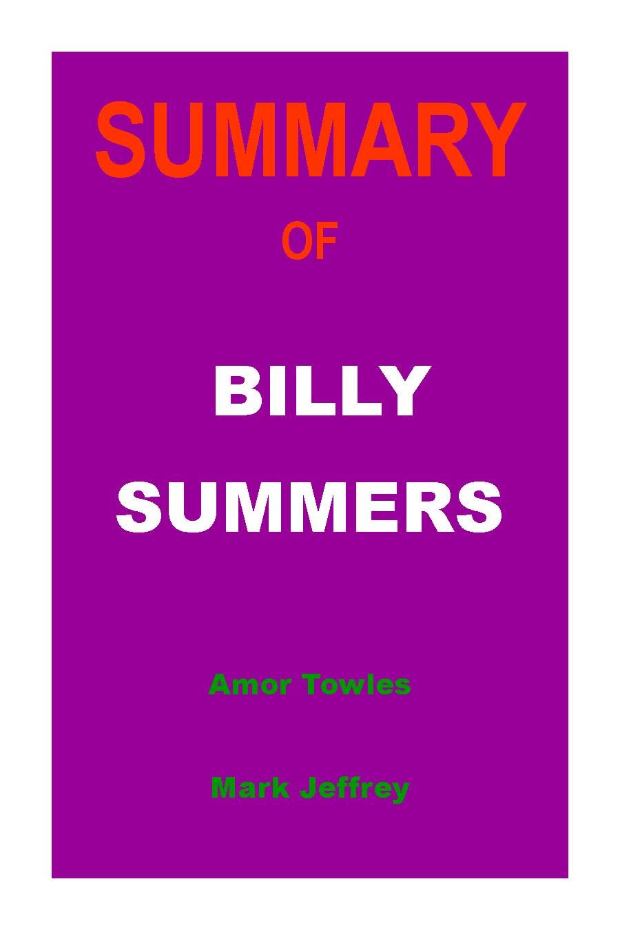 summary of billy summers: A novel By Stephen King by Mark Jeffrey ...