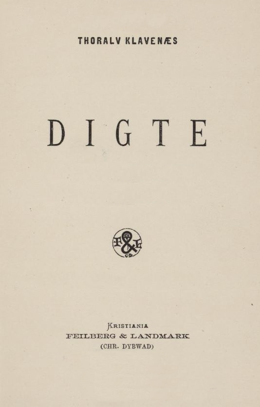 Digte by Thoralv Klavenæs | Goodreads