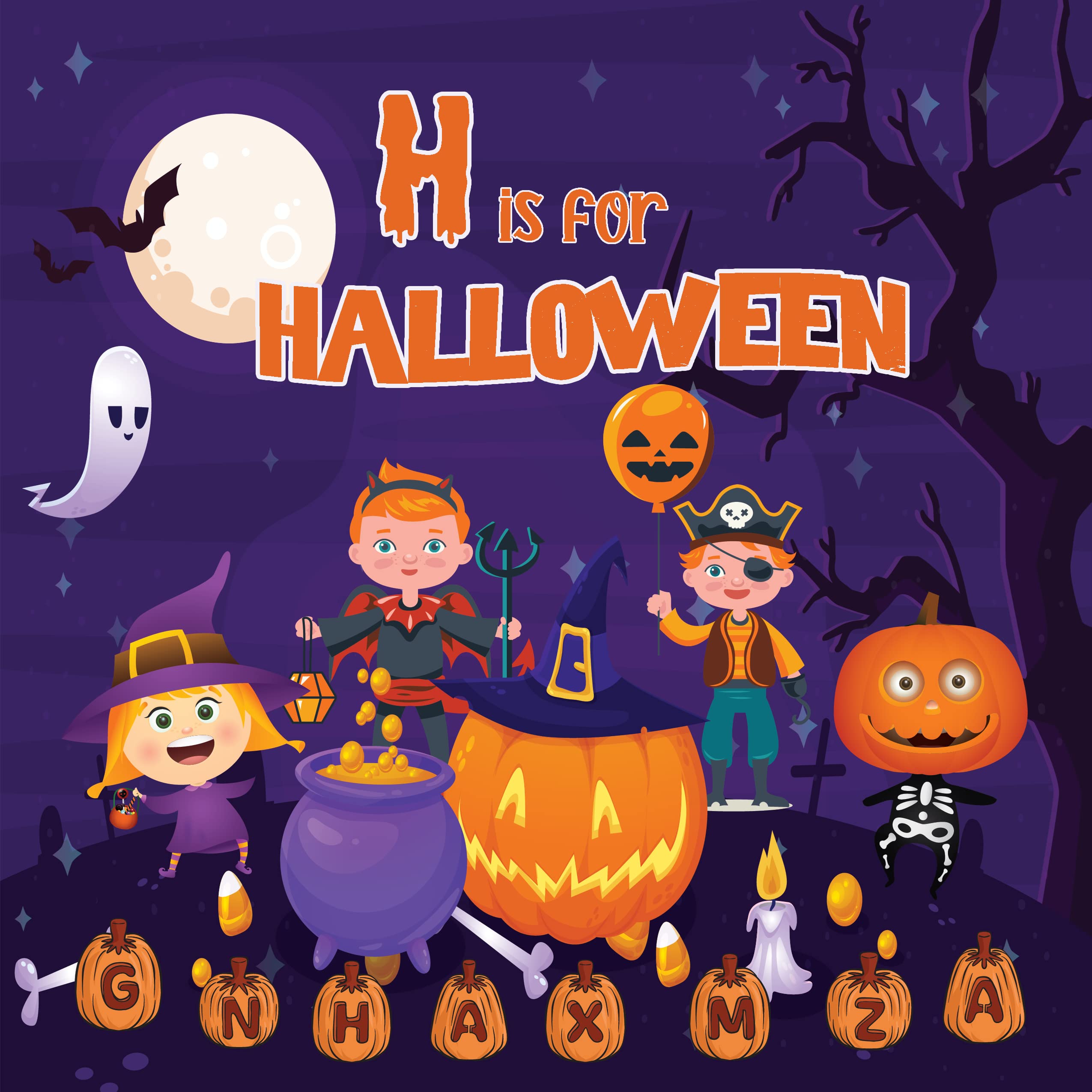 H is For Halloween: Halloween Alphabet Picture Book For Kids | Fun ...
