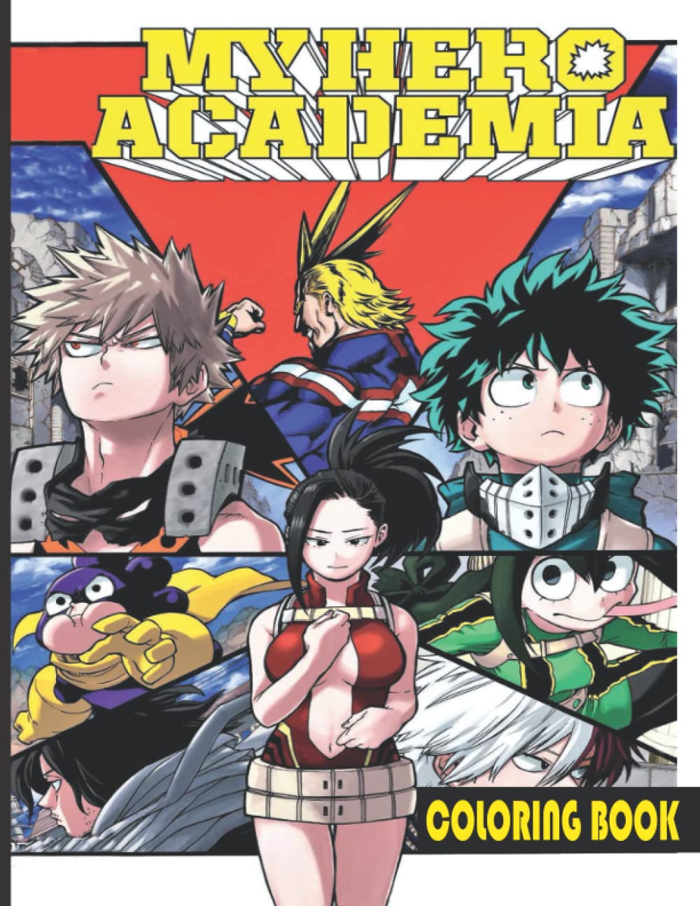 MY HERO ACADEMIA COLORING BOOK: Coloring Book and Sketchbook Anime ...