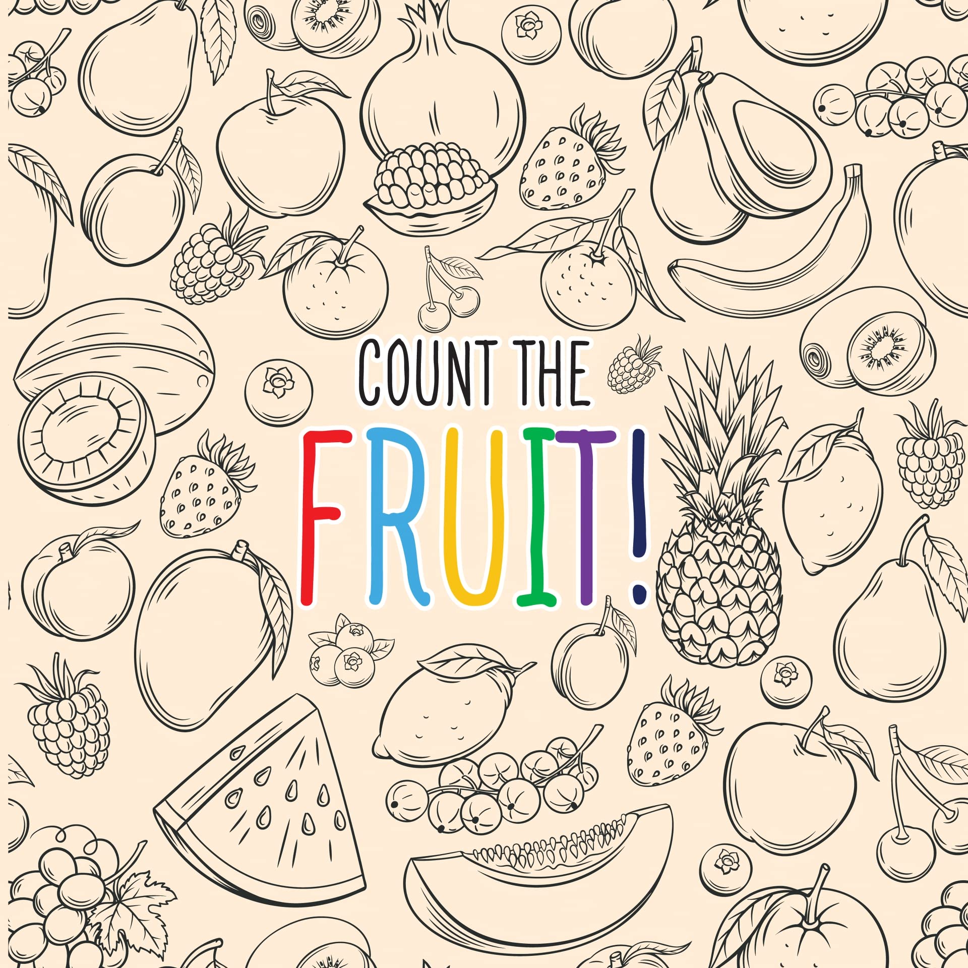 Count The Fruit: Counting Book For Kid 2-5 year old | Birthday ...