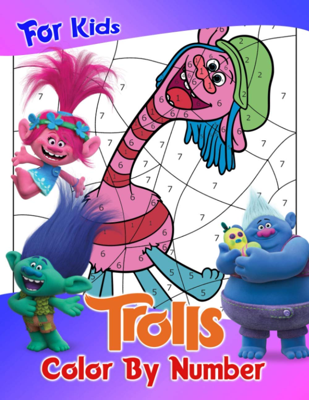 Trolls Color By Number For Kids: Makes a Wonderful Gift For Fans Of ...