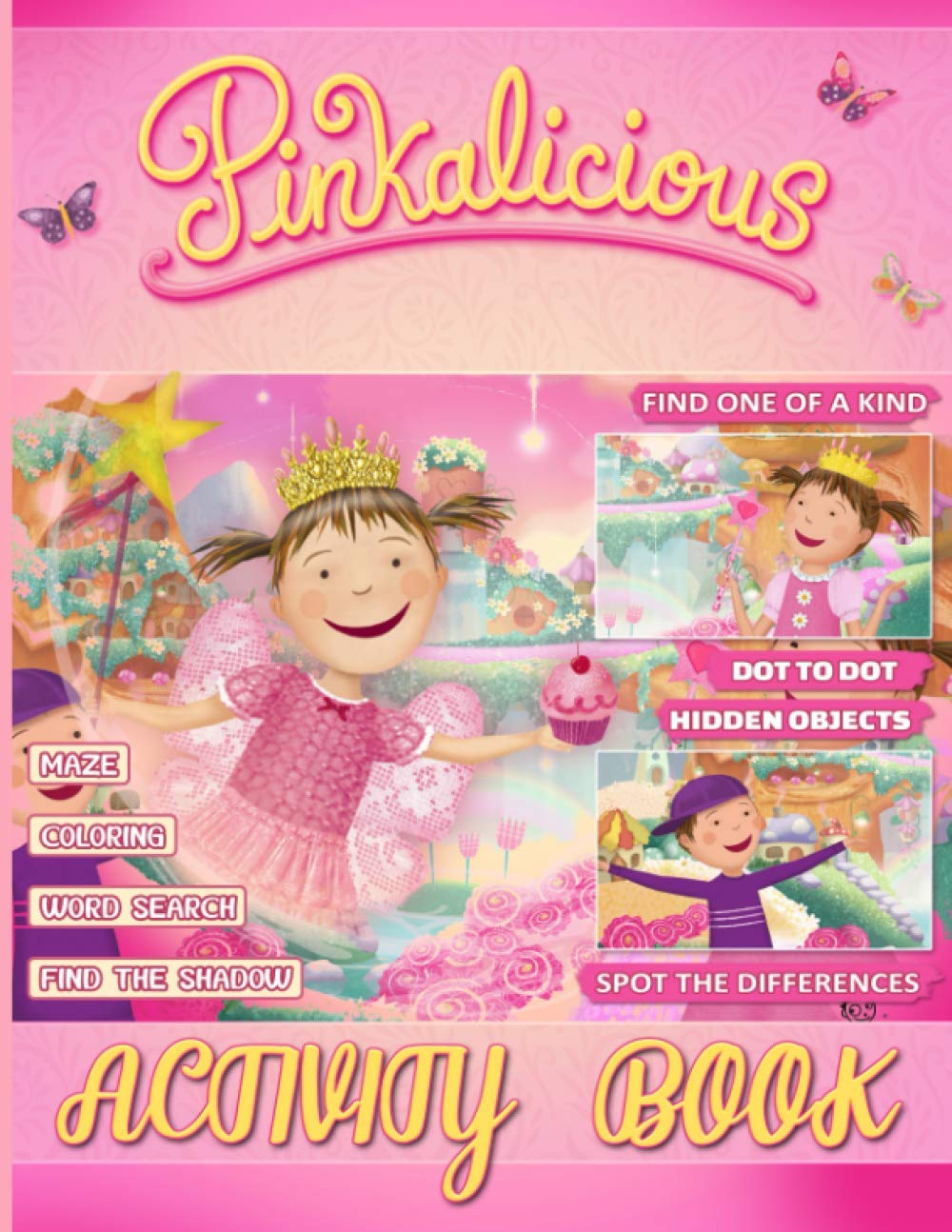 Pinkalicious Activity Book: Adults, Kids Dot To Dot, Hidden Objects ...