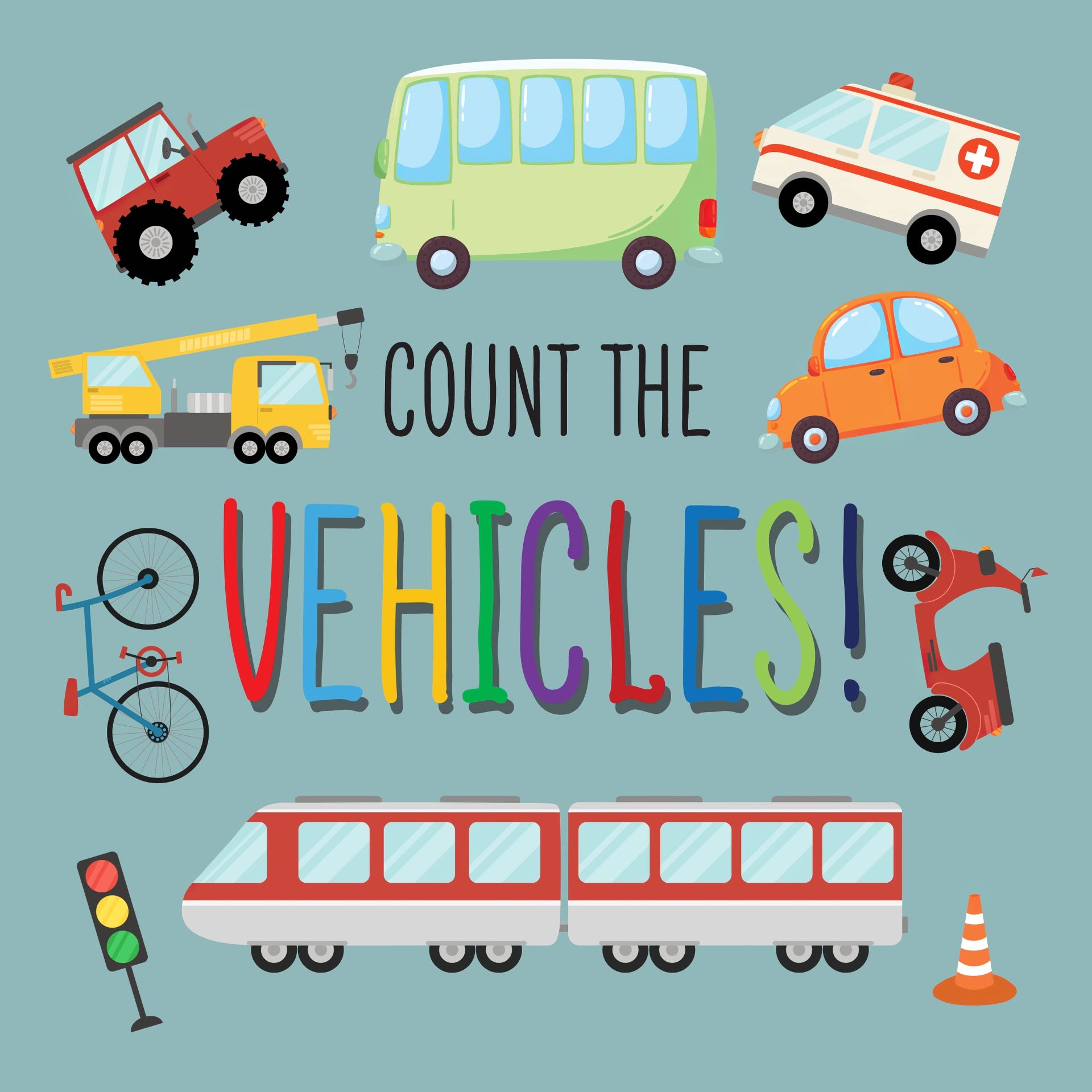 Count The Vehicles A Picture Guessing Puzzles Riddles For 2 5 Years
