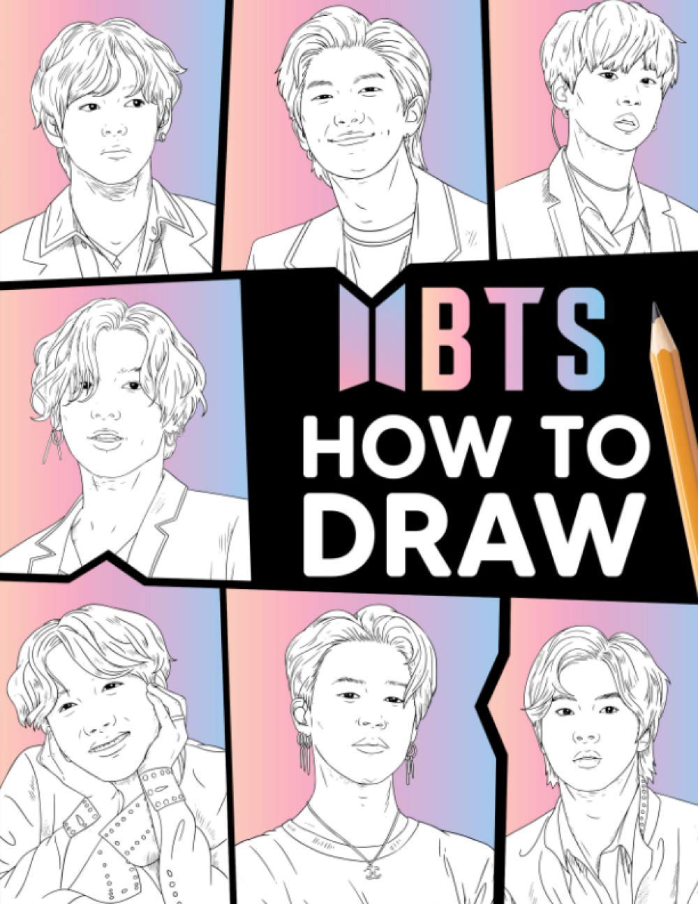 How To Draw BTS: A Fabulous Activity Book For Those Lovers Of BTS To ...
