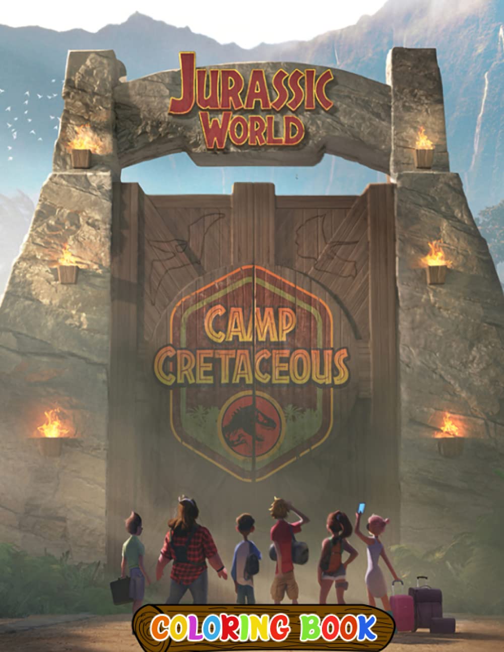 Jurassic World Camp Cretaceous Coloring book: 100+ Coloring Pages With ...