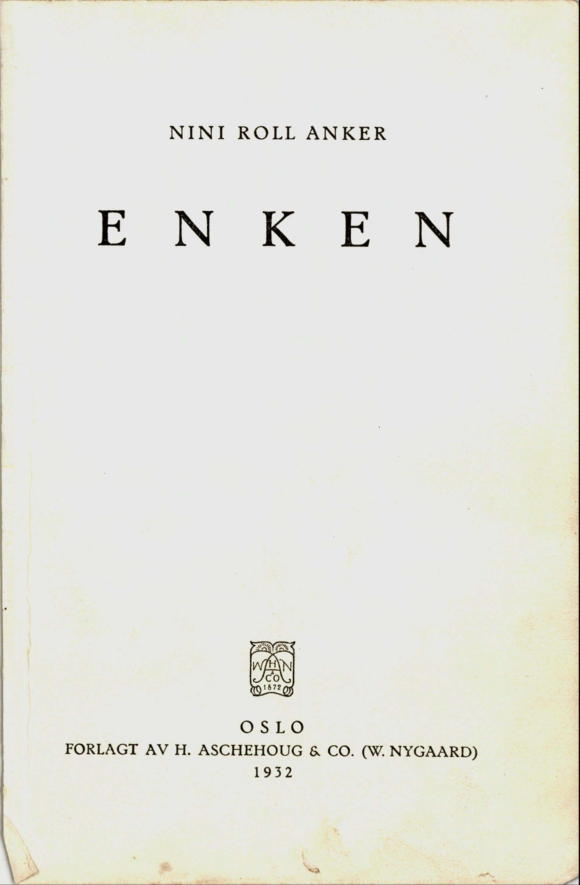 Enken by Nini Roll Anker | Goodreads