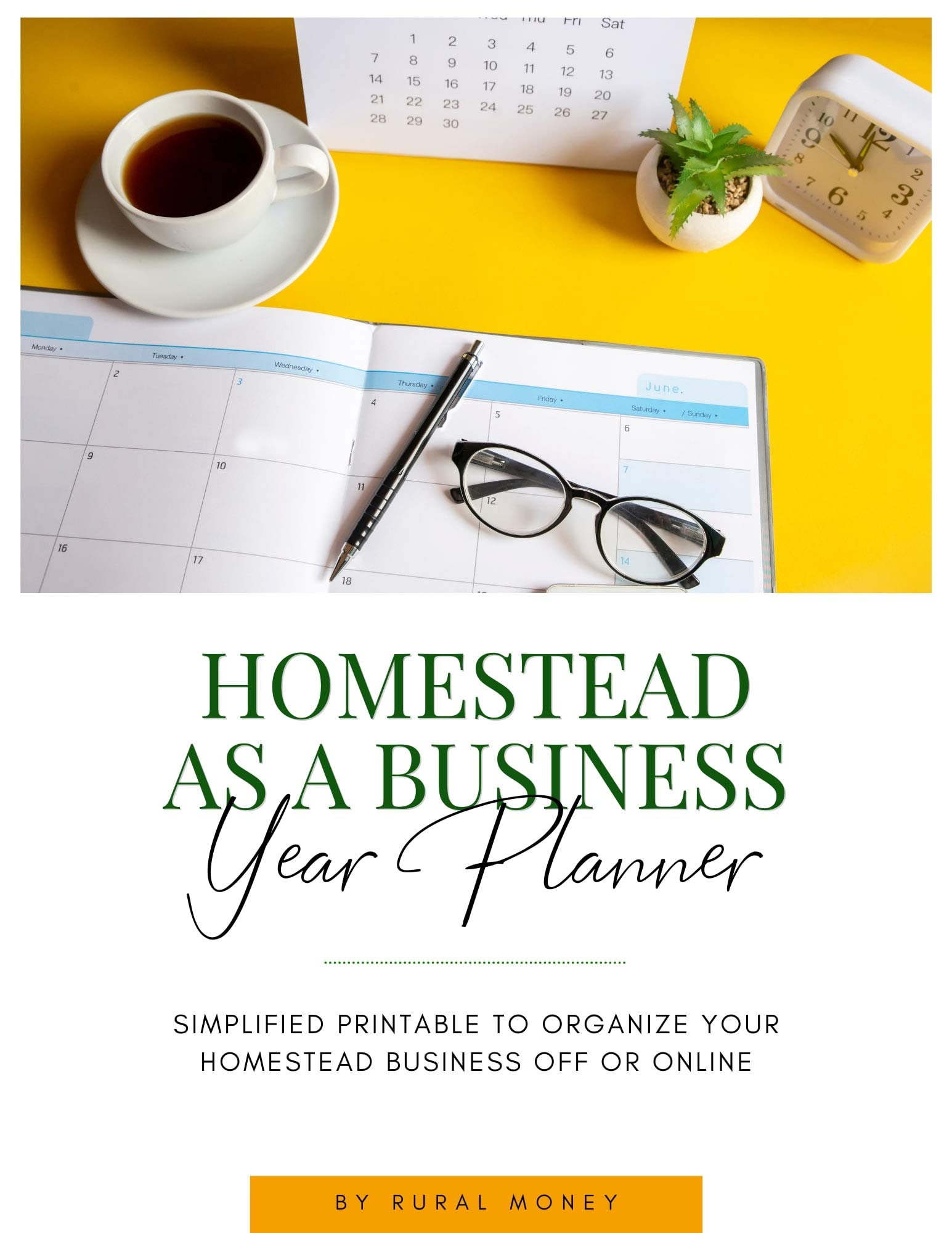 Fillable Homestead As A Business Year Planner: Simplified Printable To ...