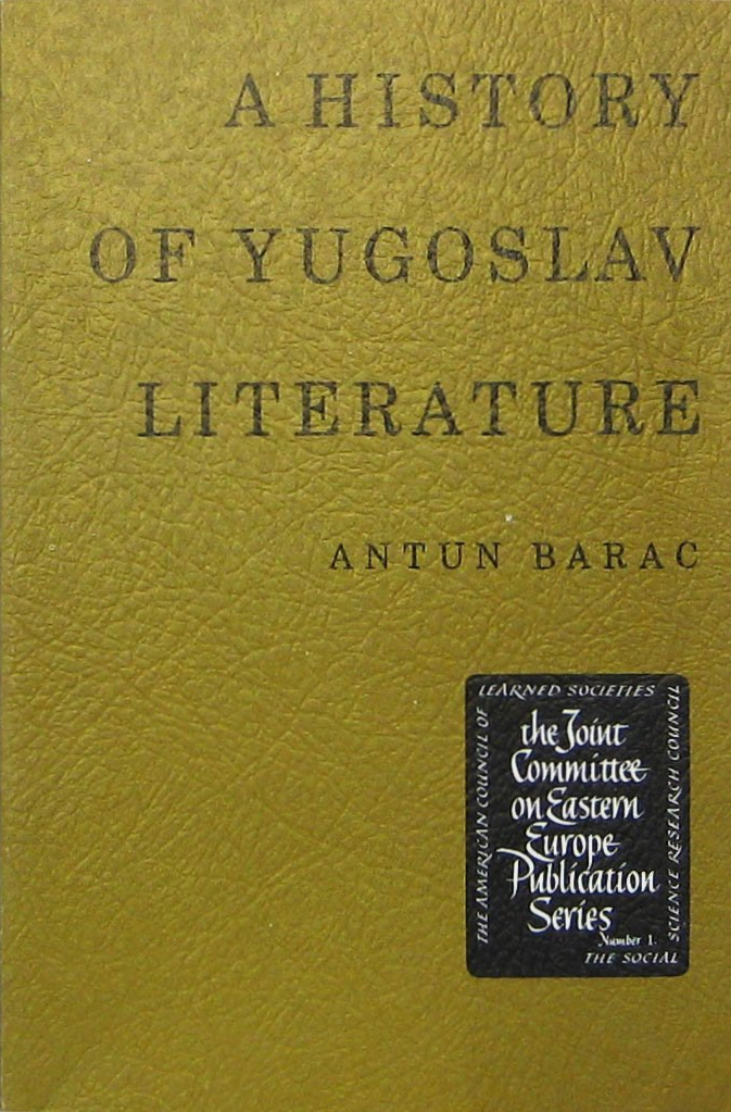 History of Yugoslav Literature by Antun Barac | Goodreads