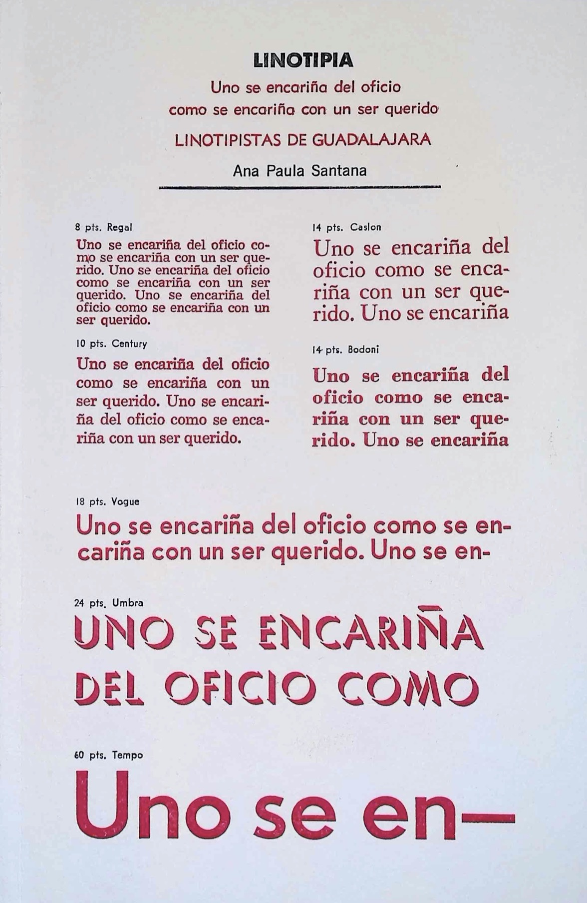 Linotipia. Uno se encariña del oficio como se encariña con un ser ...