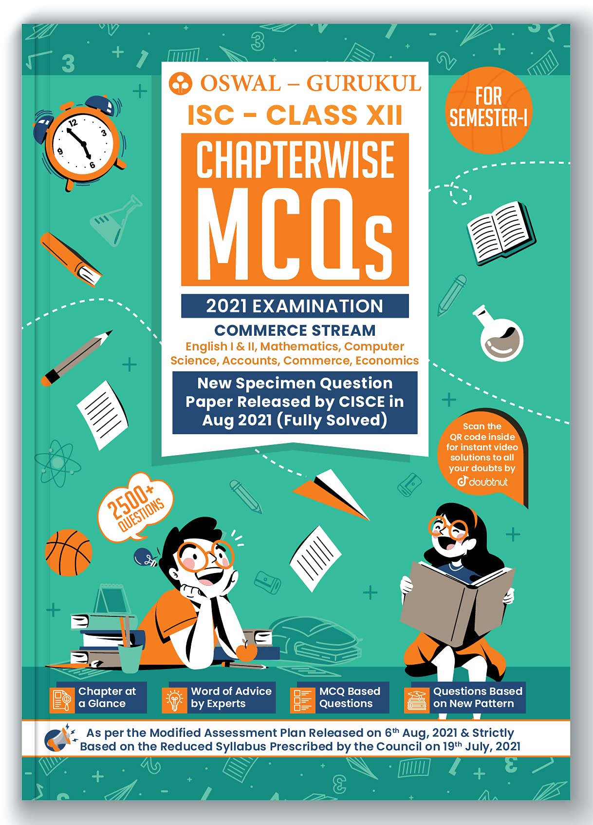 Chapterwise MCQs Book for Commerce Stream : ISC Class 12 for Semester I ...