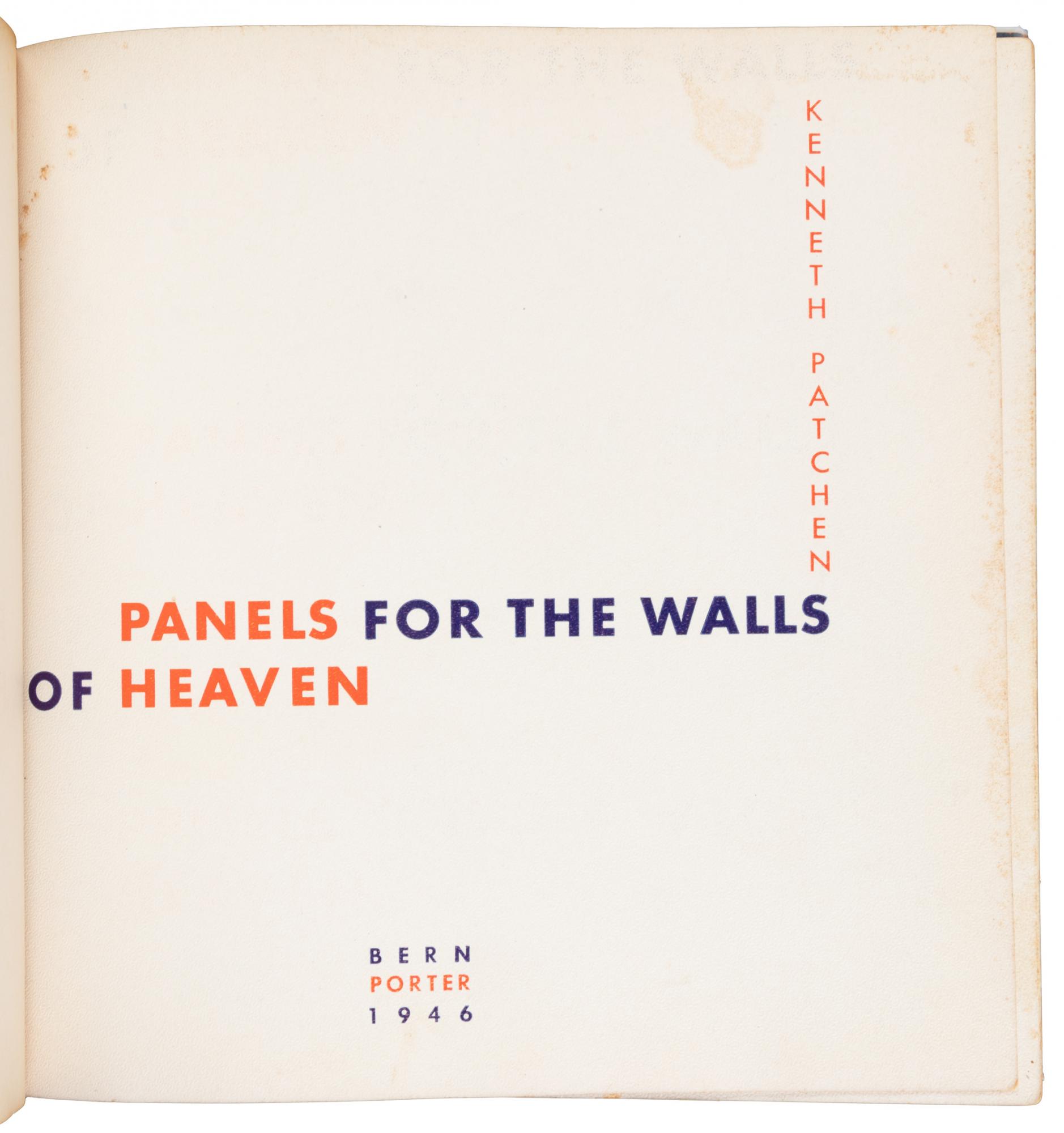 Panels for the Walls of Heaven by Kenneth Patchen | Goodreads